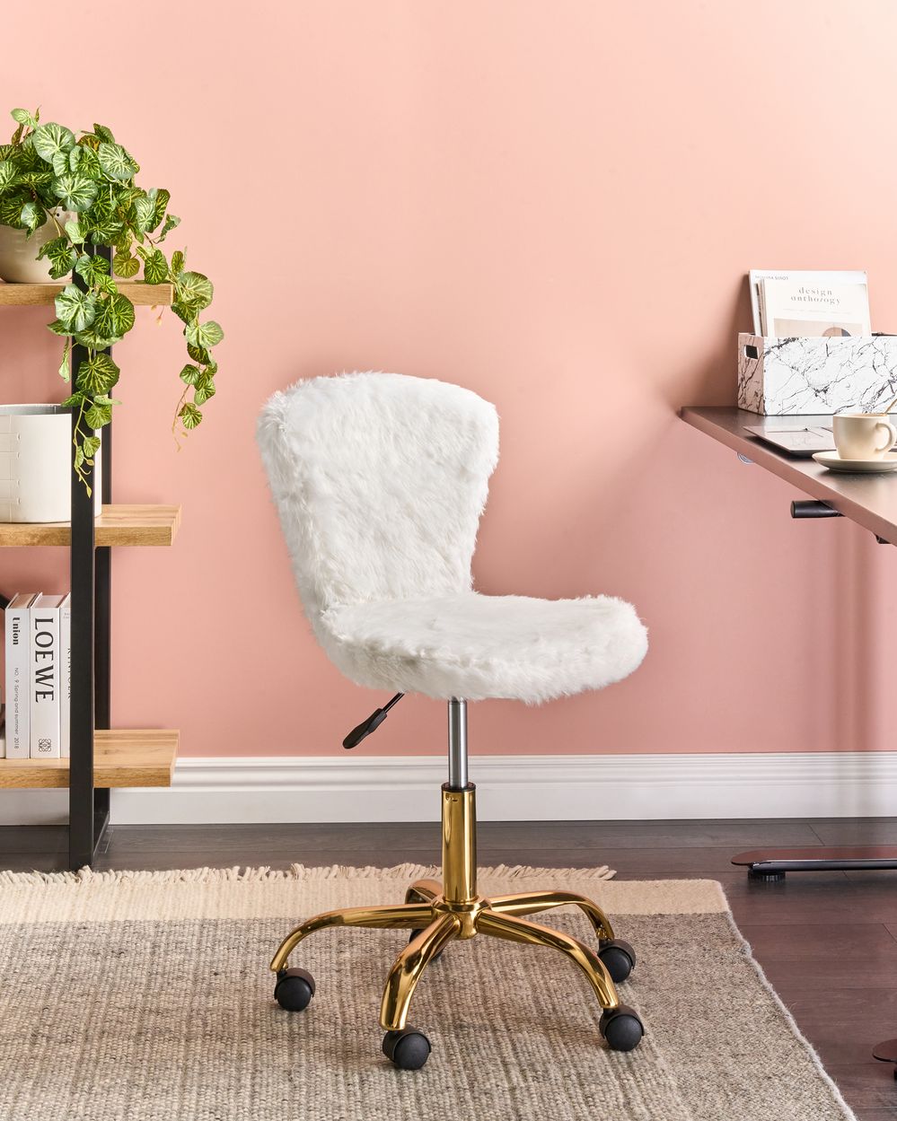 Faux fur office chair store