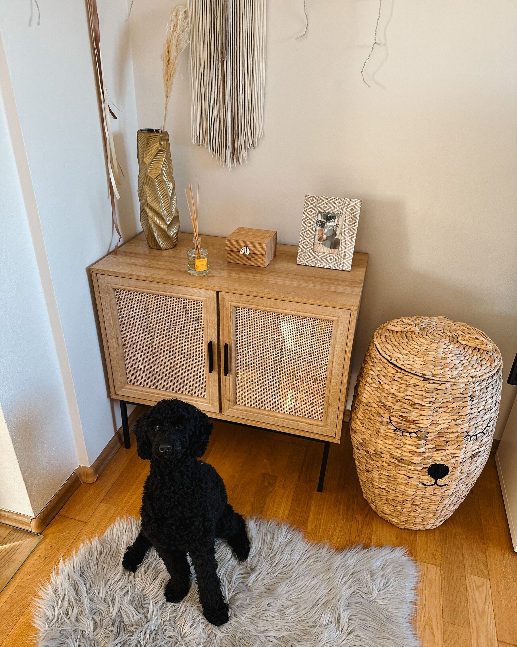 Kindermand SAMBUR Wicker Natuurlijk | Beliani.nl