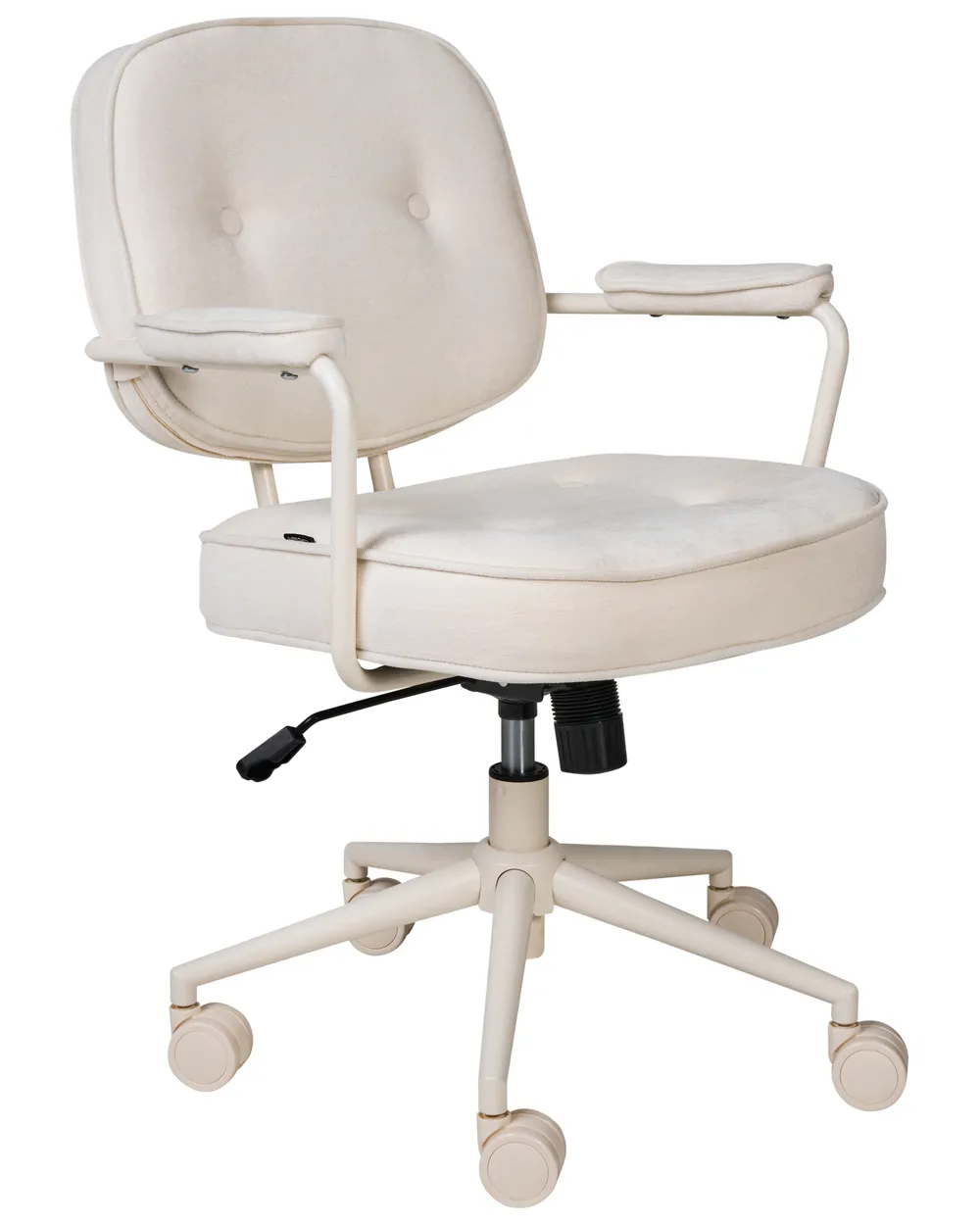 Desk Chair PARAMUS Fabric Off-White | Beliani.co.uk