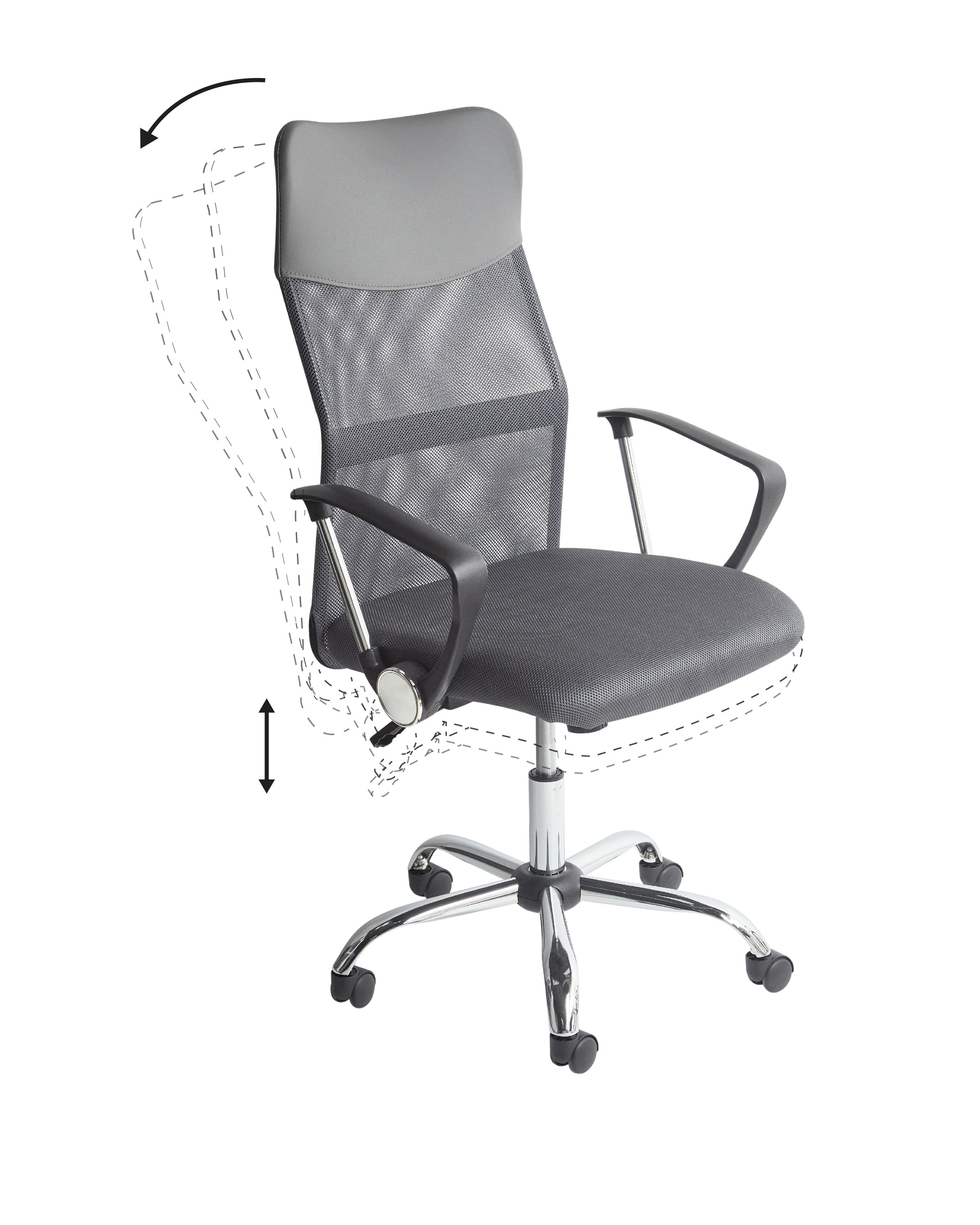 Kontorsstol Vridbar DESIGN Grå | Beliani.se