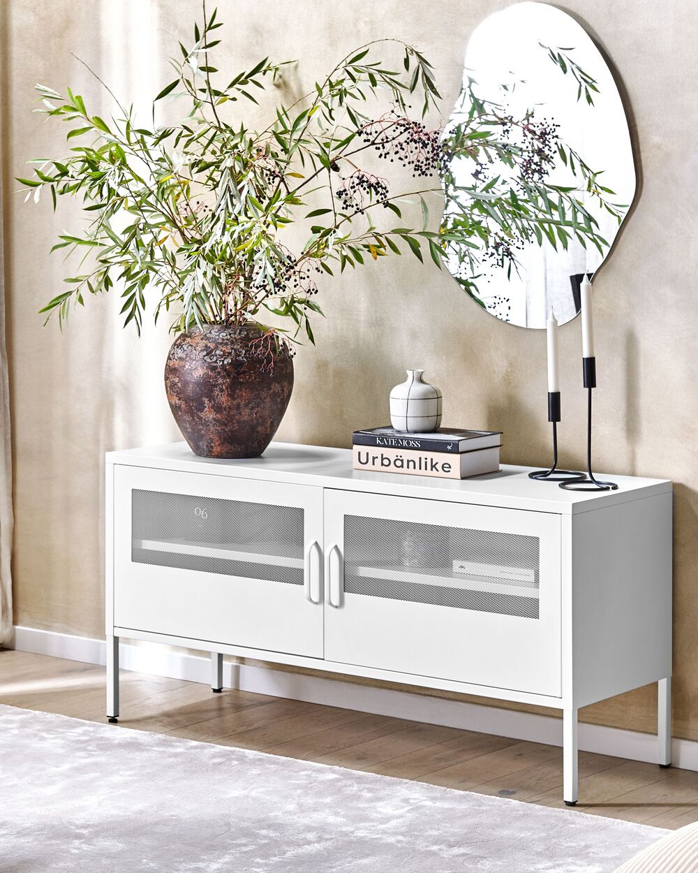 Raumteiler 4-teilig RIDANNA Dunkelbraun 163 cm 170 cm | Beliani.at