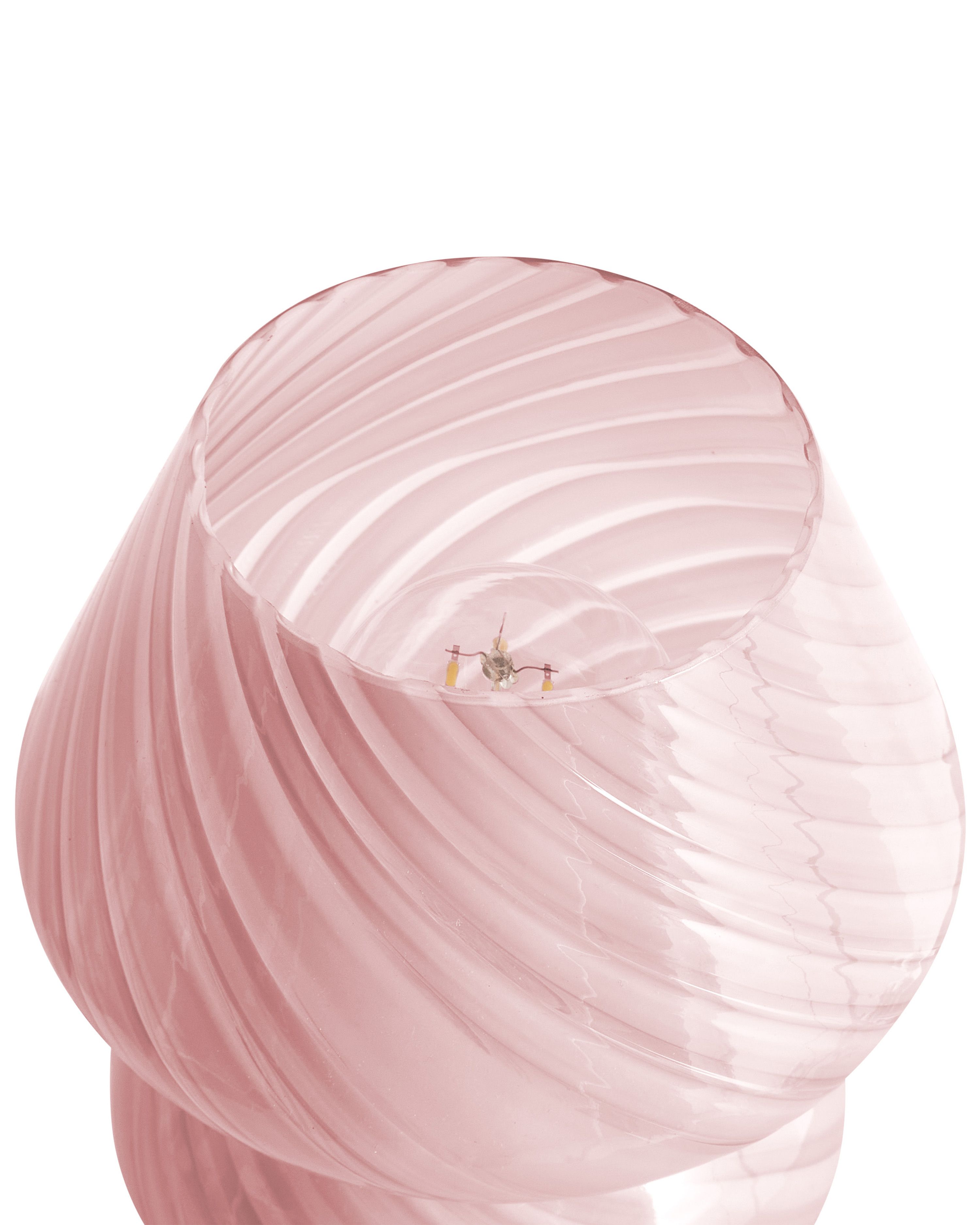 Glass Table Lamp Pink LOBO | Beliani.co.uk