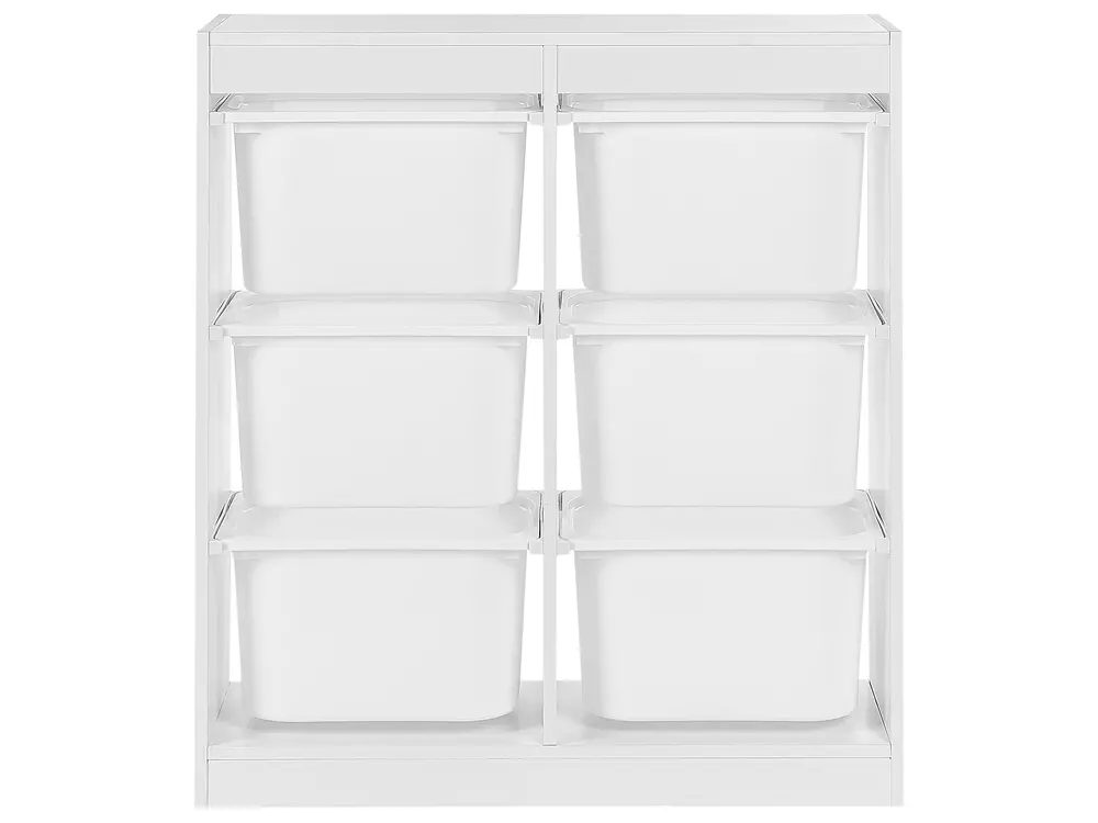 white rectangle box shelf