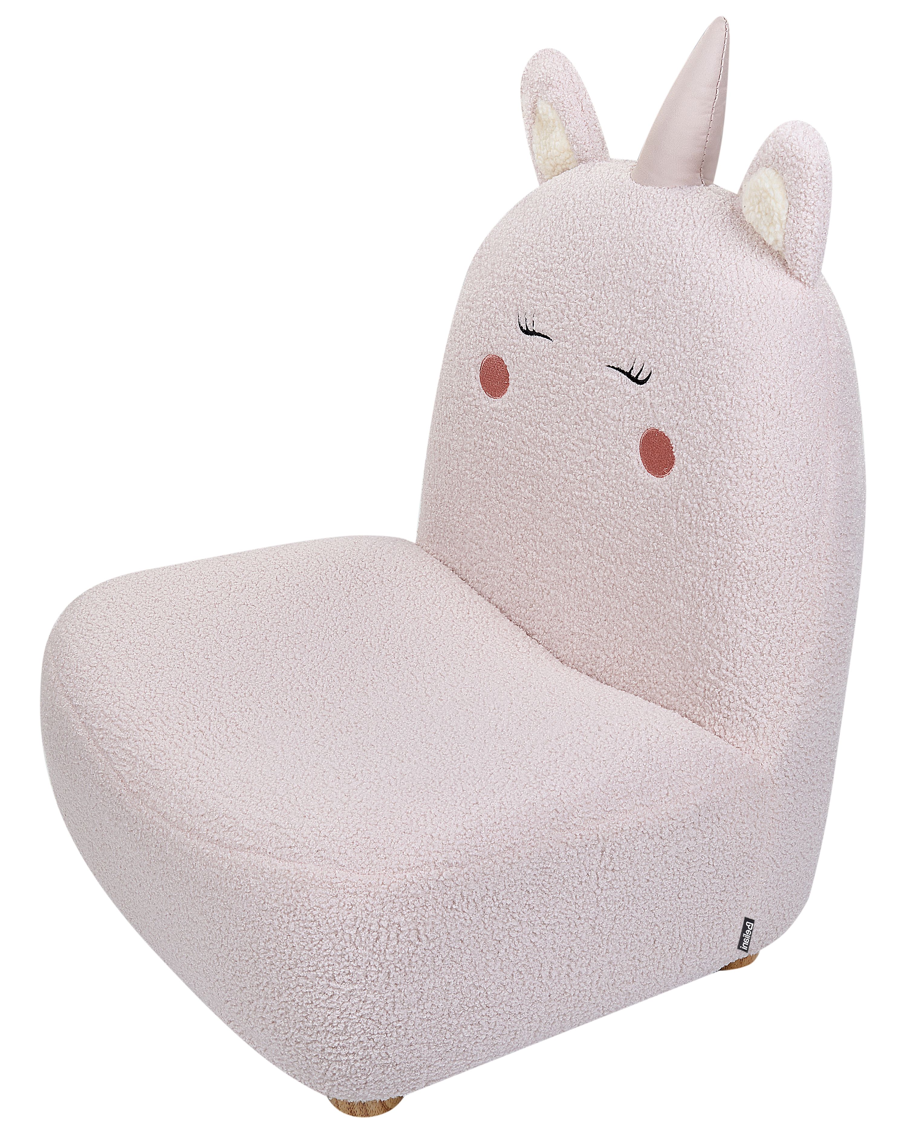 Kids Chair LULEA Pastel Pink | Beliani.co.uk