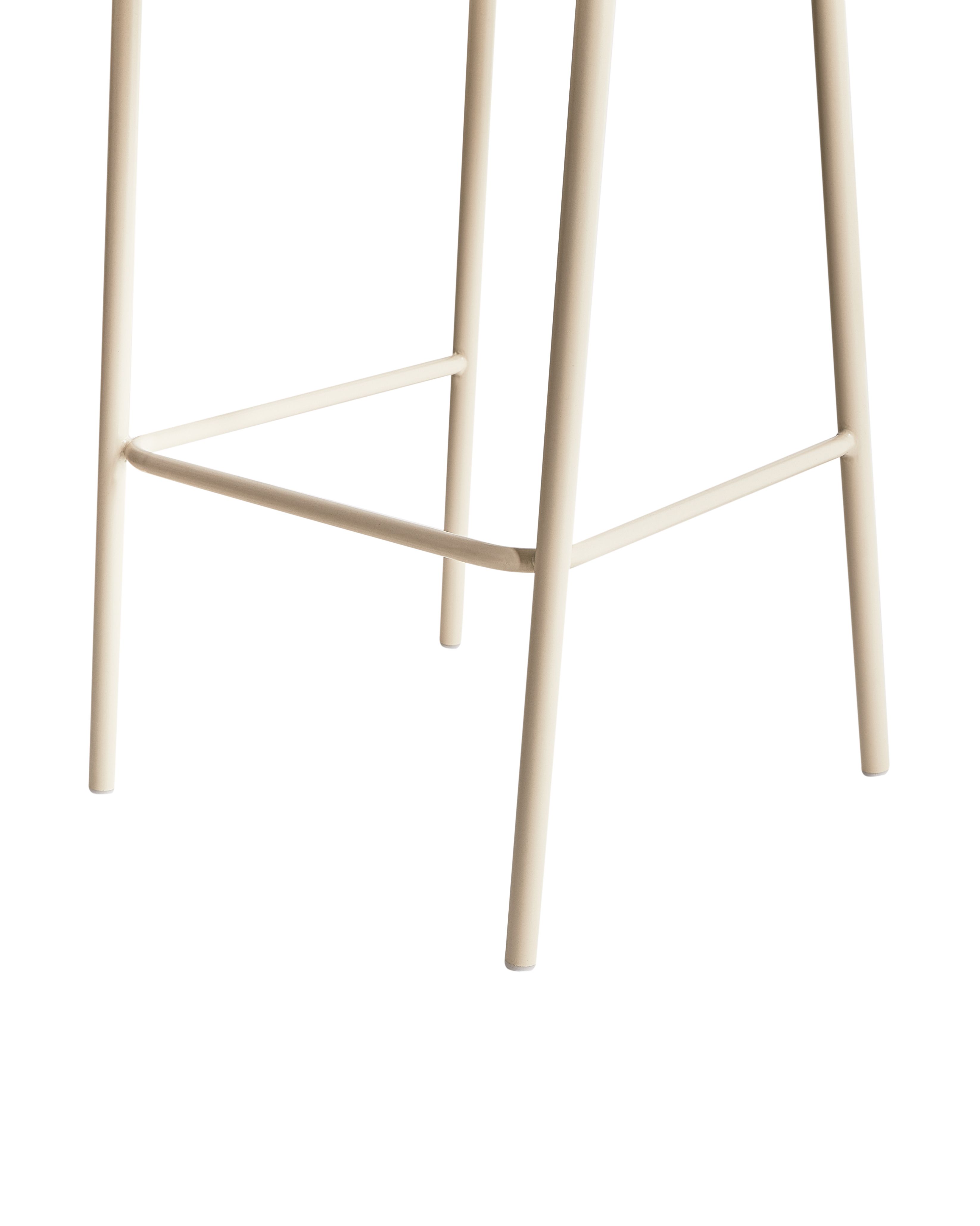 Sæt med 2 barstole MINA II Boucle Lys Beige | Beliani.dk