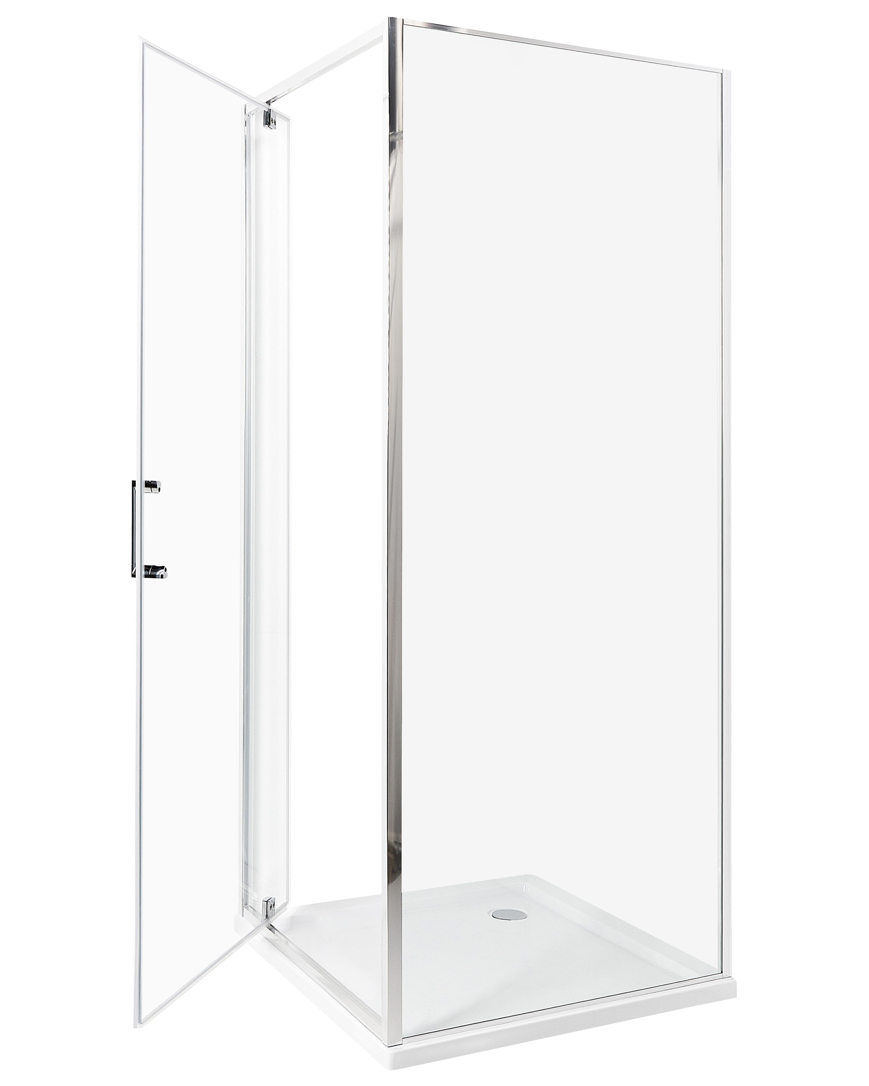 Cabine de douche DARLI 70 x 70 x 185 cm Argenté | Beliani.fr