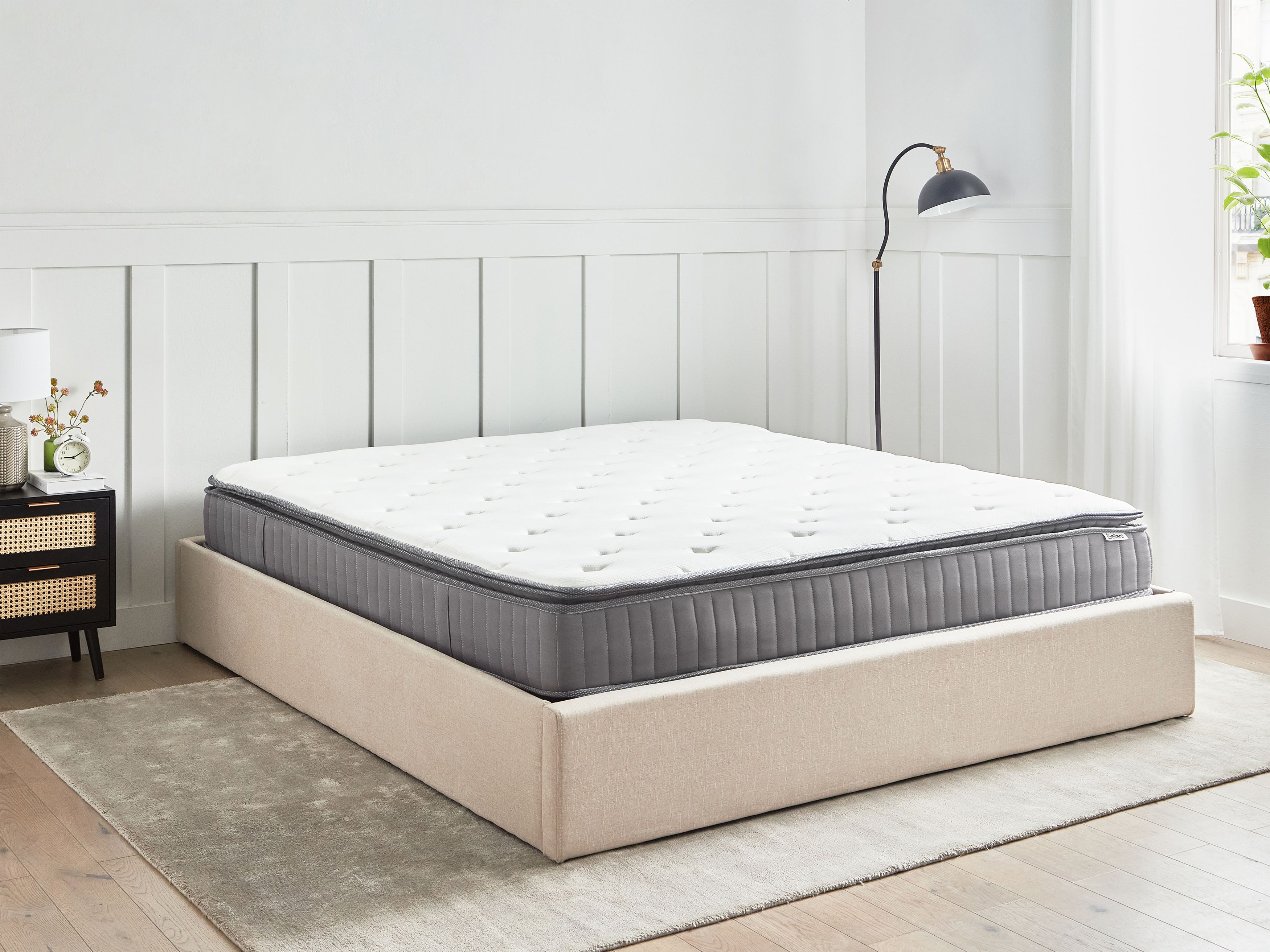 Gel Pocket Spring Mattress PLEASANT Firm 180 x 200 cm (Super King Size ...