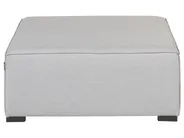 Garden Sofa with Ottoman 4 Seater AREZZO Modular Light Grey | Beliani.co.uk