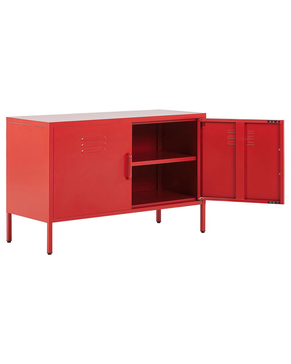 Red Metal Storage Cabinets
