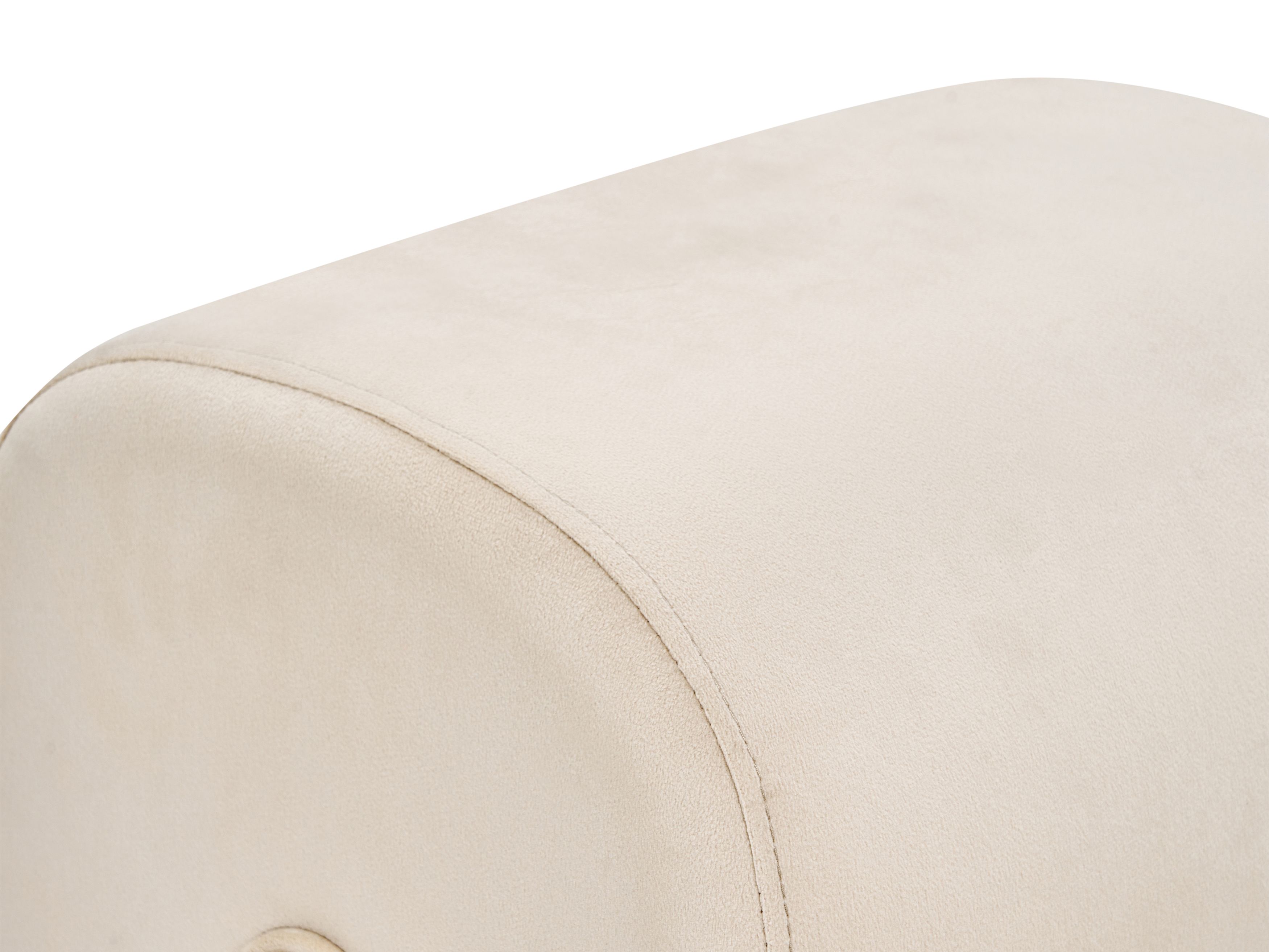 Sittpuff MODOC Sammet Beige 35 cm 42 cm 42 cm | Beliani.se