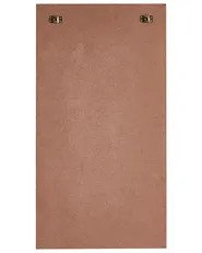Wall Mirror CAGERI 41 cm 75 cm Cotton Pink | Beliani.co.uk