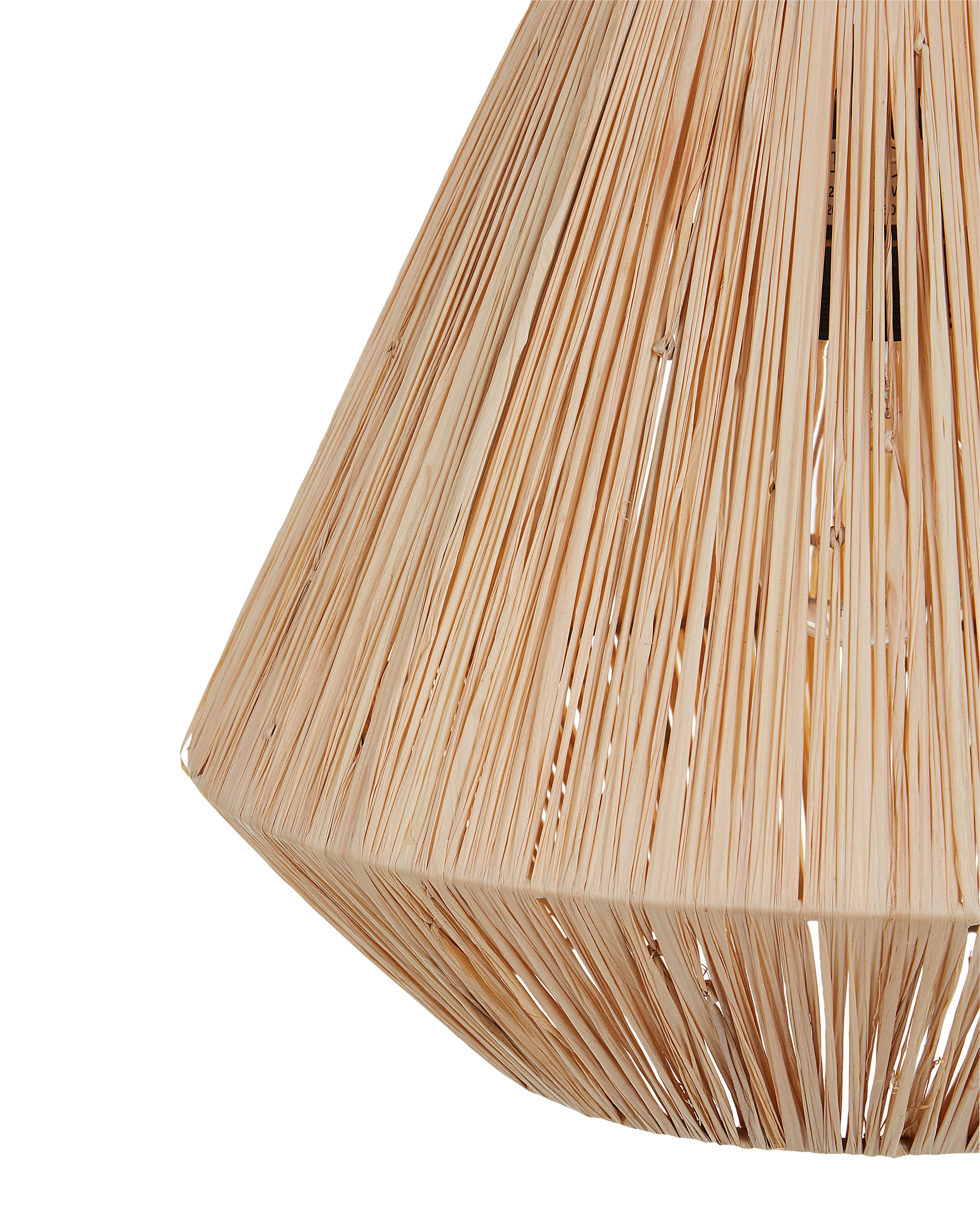 Candeeiro suspenso DAMIT Vime Natural | Beliani.pt