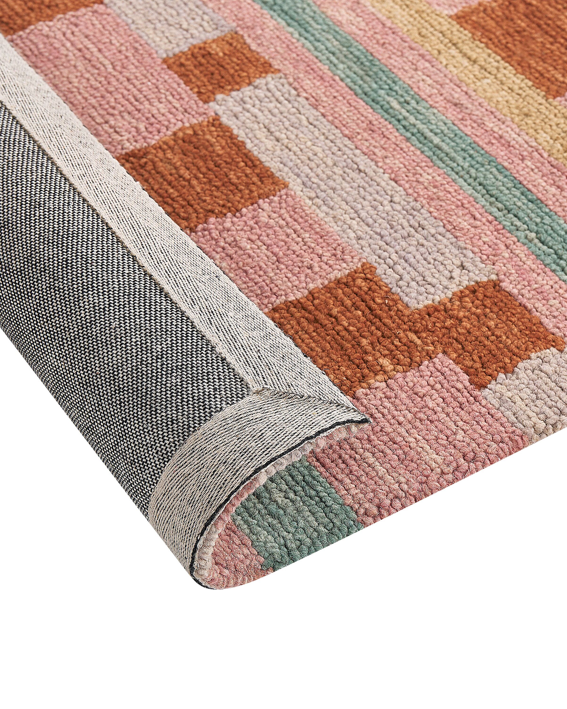 Wool Area Rug 160 x 230 cm Multicolour YOMRA | Beliani.co.uk
