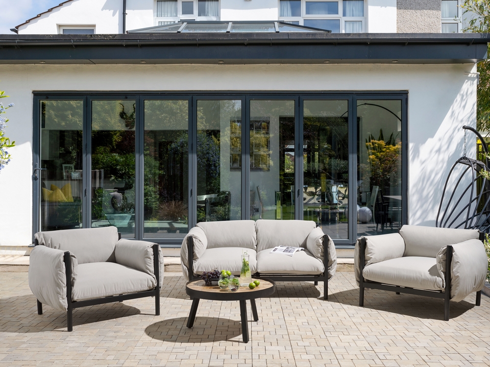 Grey sofa lounge store