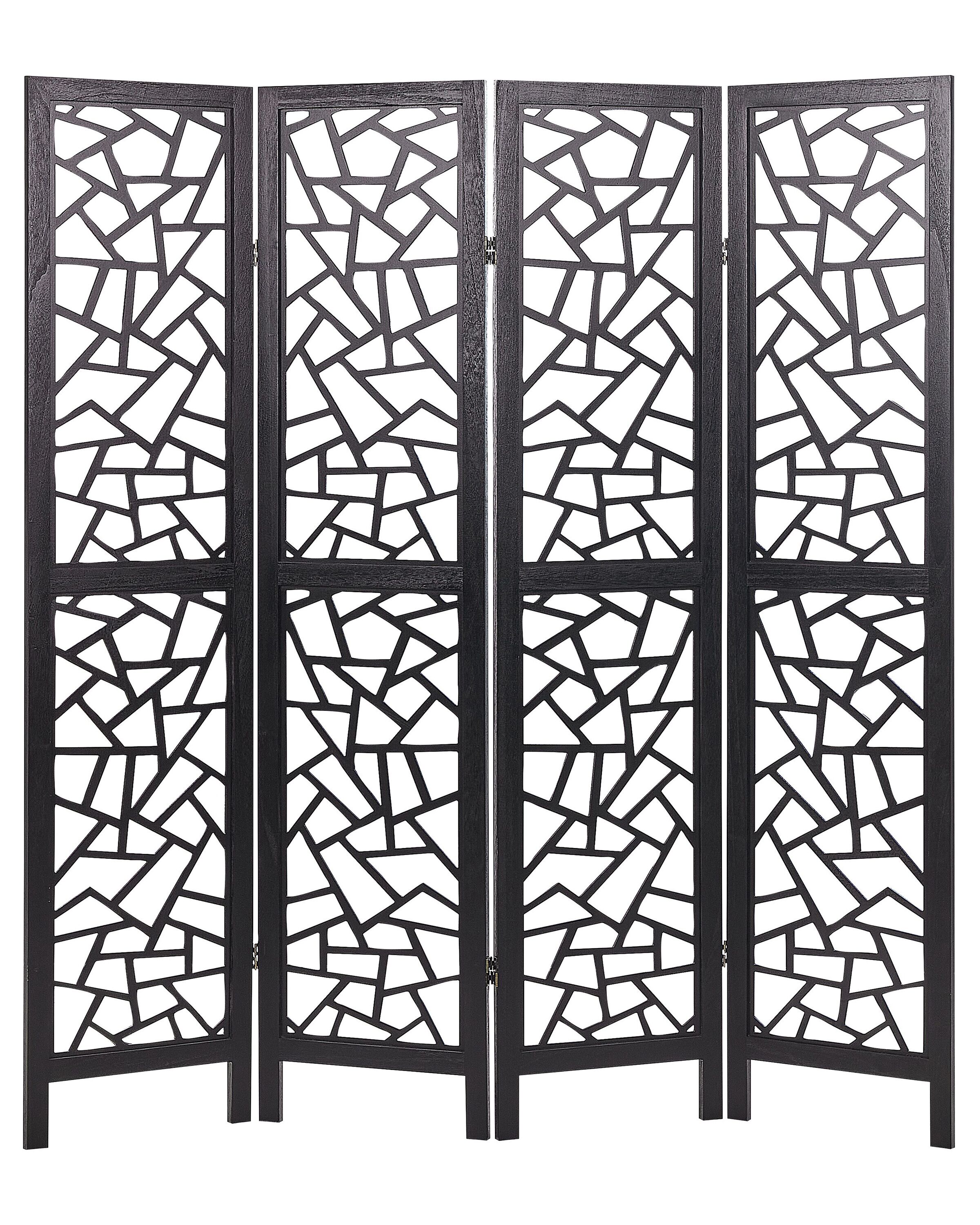 4 panelers rumdeler PIANLARGO Sort 163 cm 170 cm | Beliani.dk