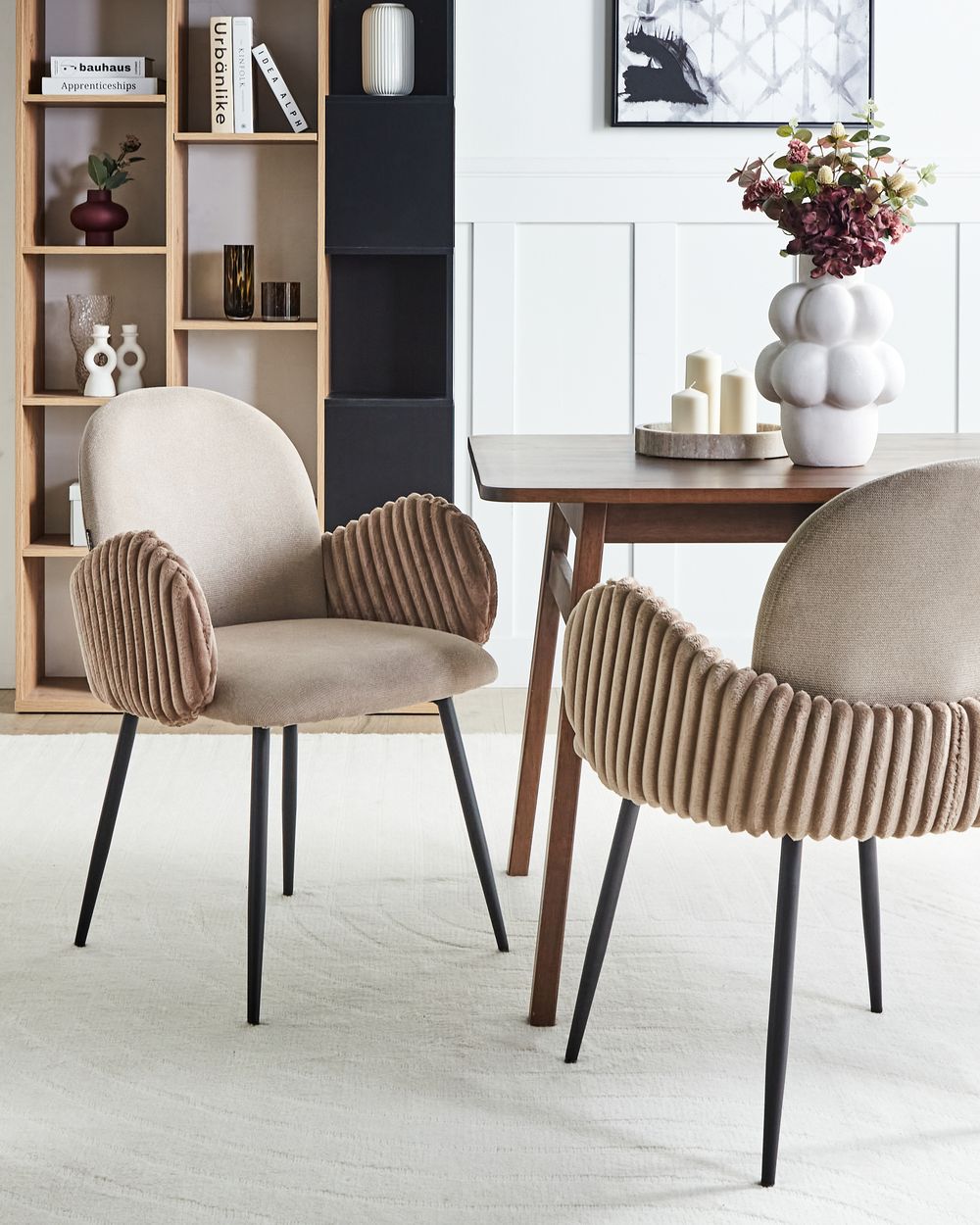 Mesa de comedor SANTIAGO Blanco 160 cm 80 cm | Beliani.es