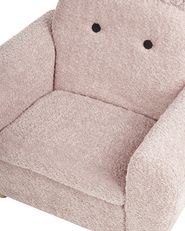 Kinderfauteuil MARIBO Bouclé Pastelroze | Beliani.nl