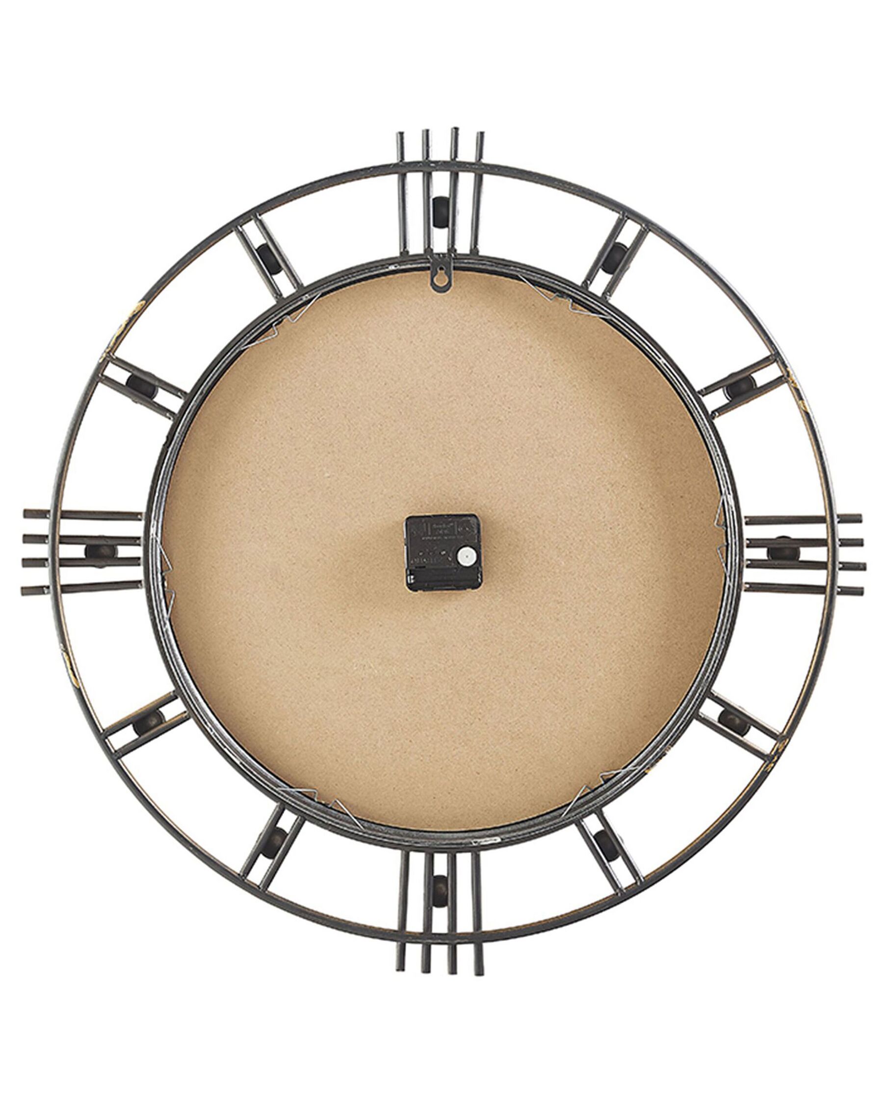 Wall Clock LANCY 63 cm Golden Brown | Beliani.co.uk