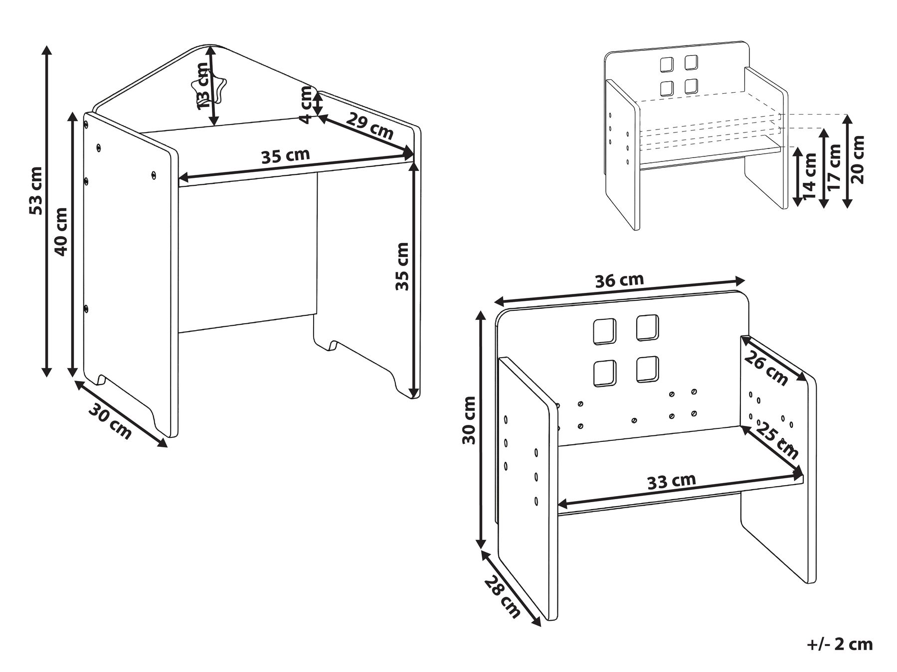 Kids Table and Chair Set ELANORA White | Beliani.cz