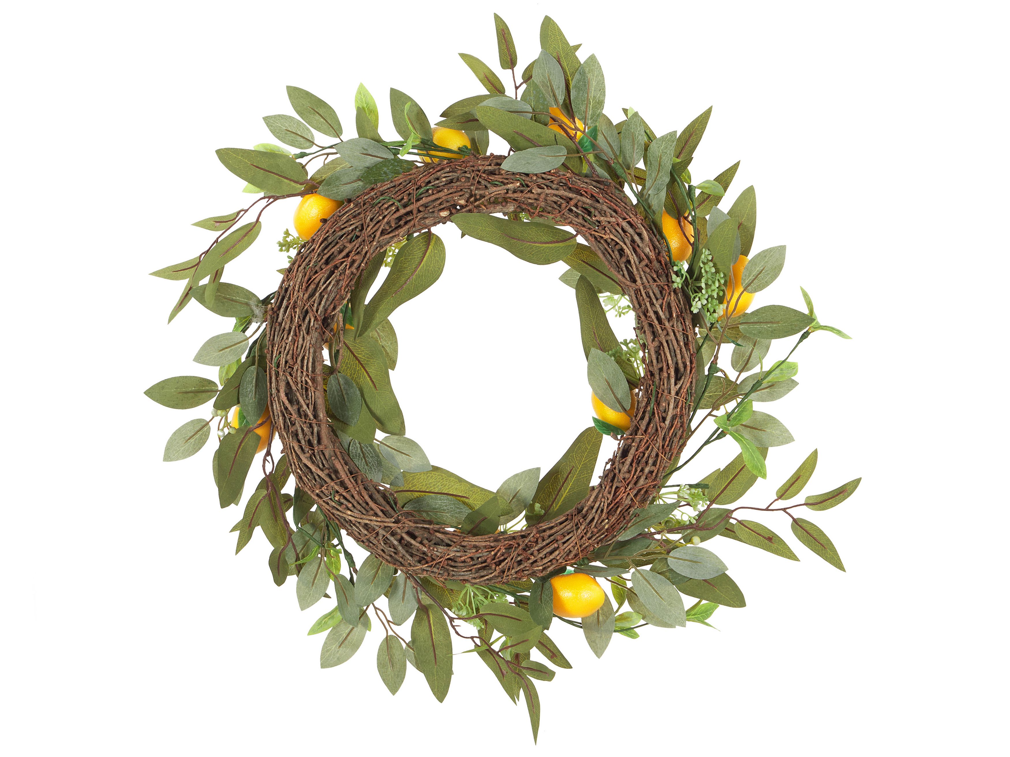 Corona decorativa LENRUN 50 cm Verde | Beliani.es