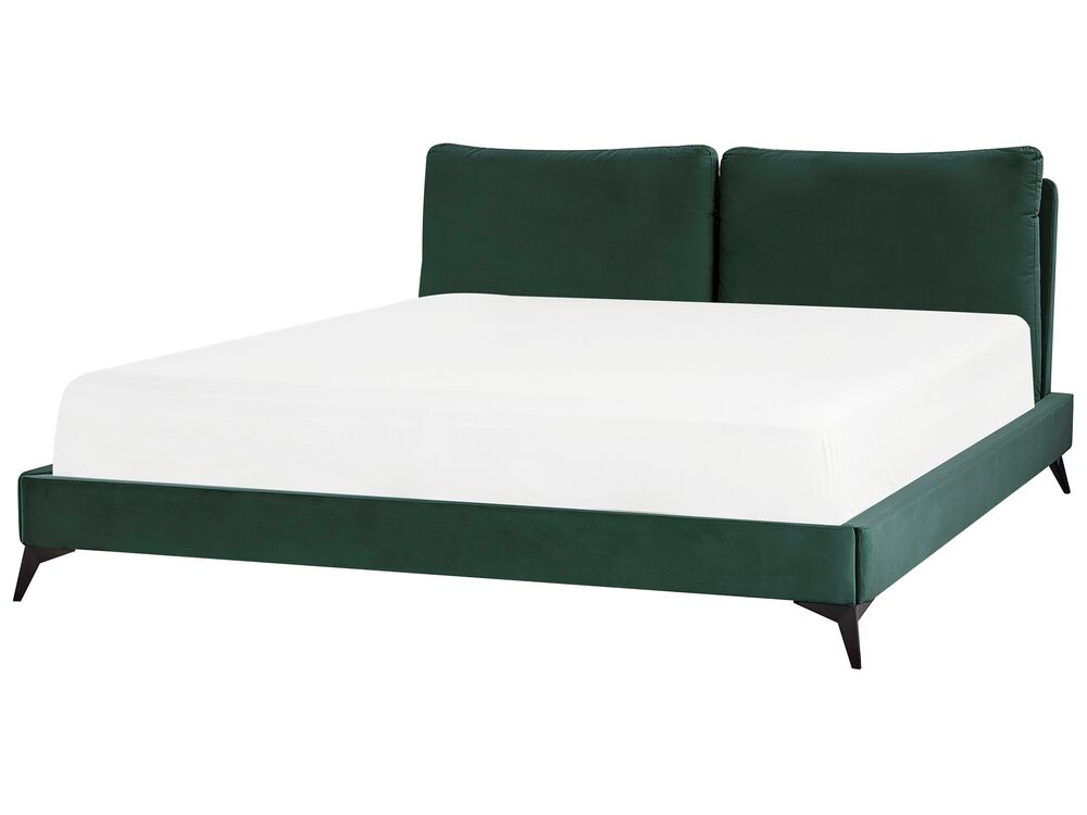 Green velour bed store