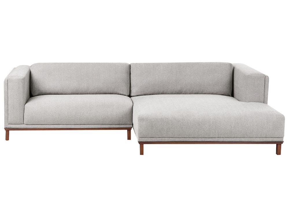 Modular Corner Sofa 2 Seater HELLNAR Boucle Off-White with Ottoman ...