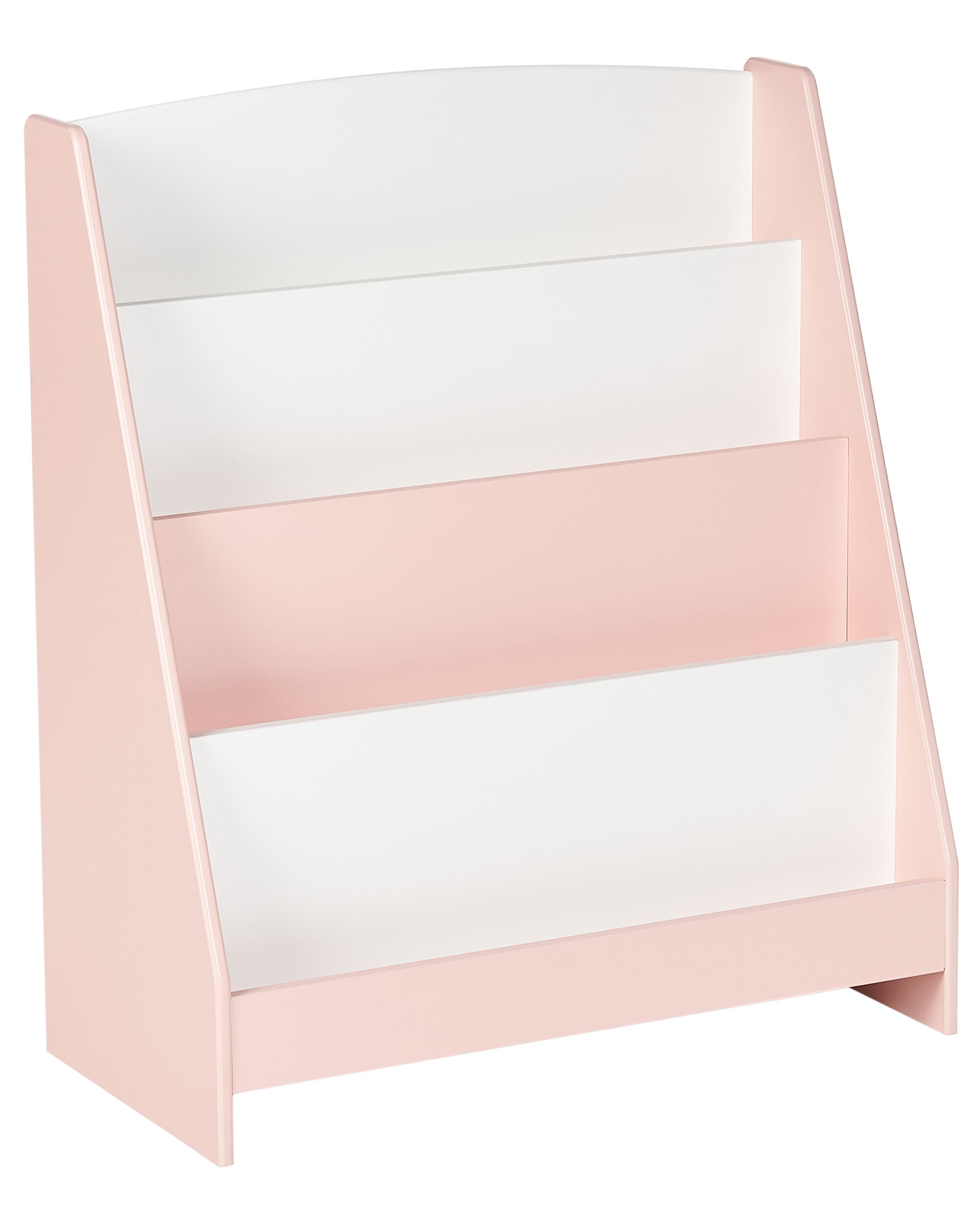 4 Tier Bookcase LILOET 70 cm Pastel Pink | Beliani.co.uk