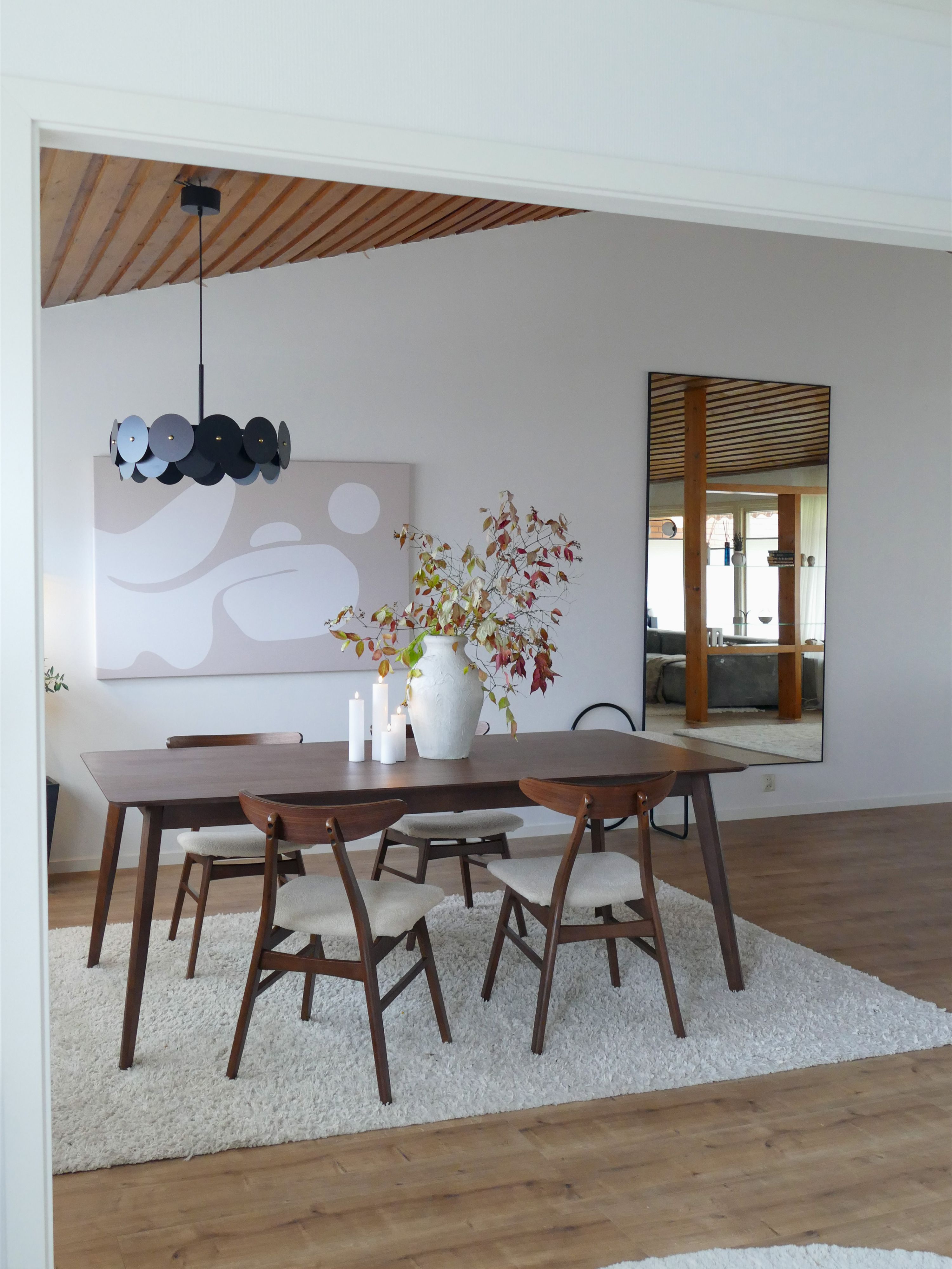 Set van 2 eetkamerstoelen LYNN Hout Wit | Beliani.nl