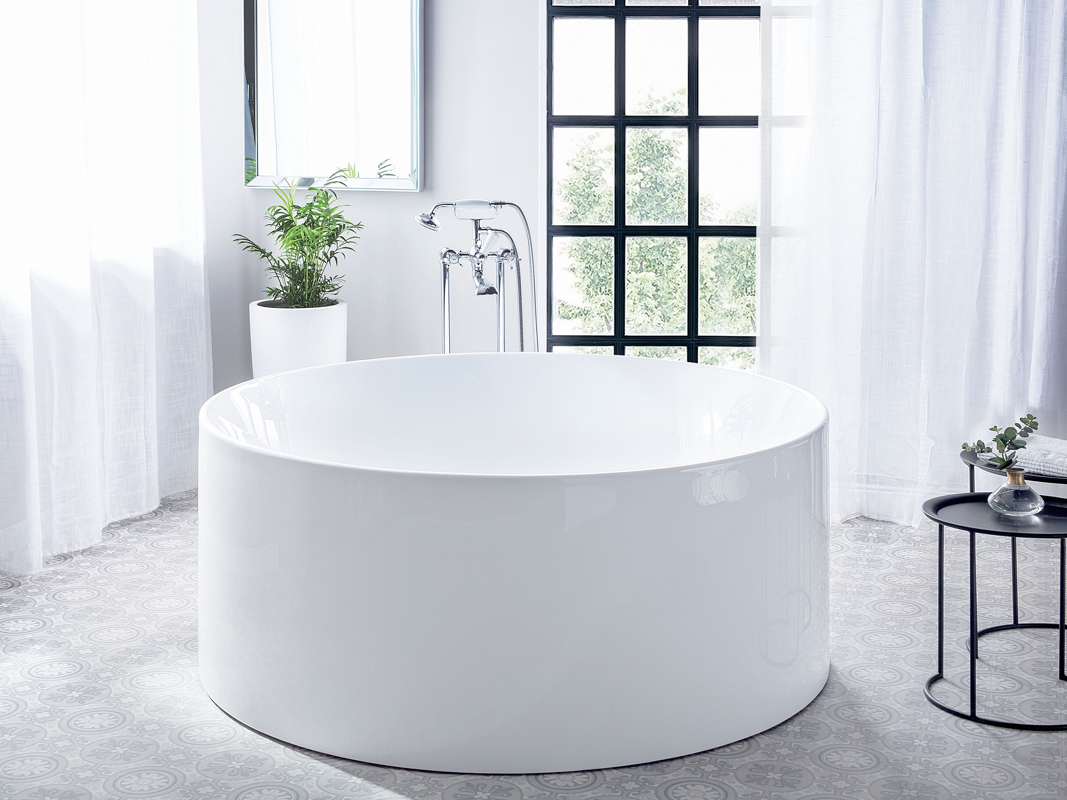 Vasca da bagno freestanding 140 x 140 cm IBIZA | Beliani.it