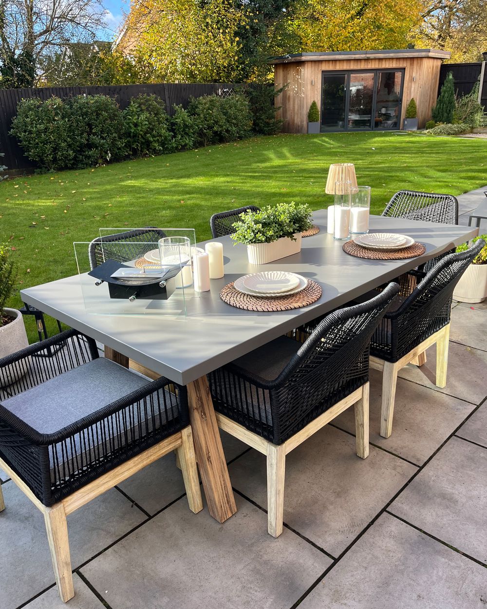 Concrete Patio Table Woodlands Stone Benches & Table Patio Garden