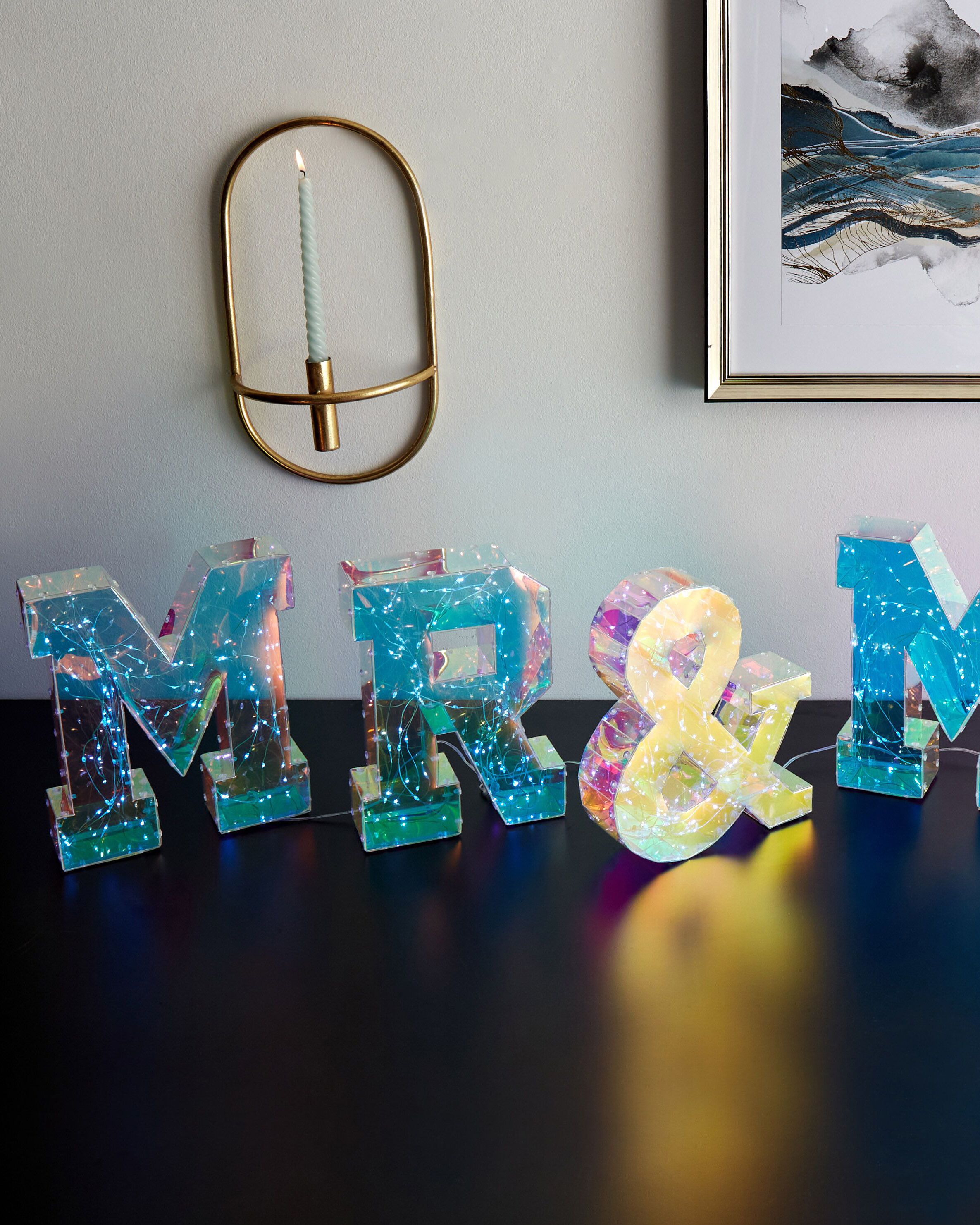 LED Decoration Text POLLUX Multicolour | Beliani.co.uk