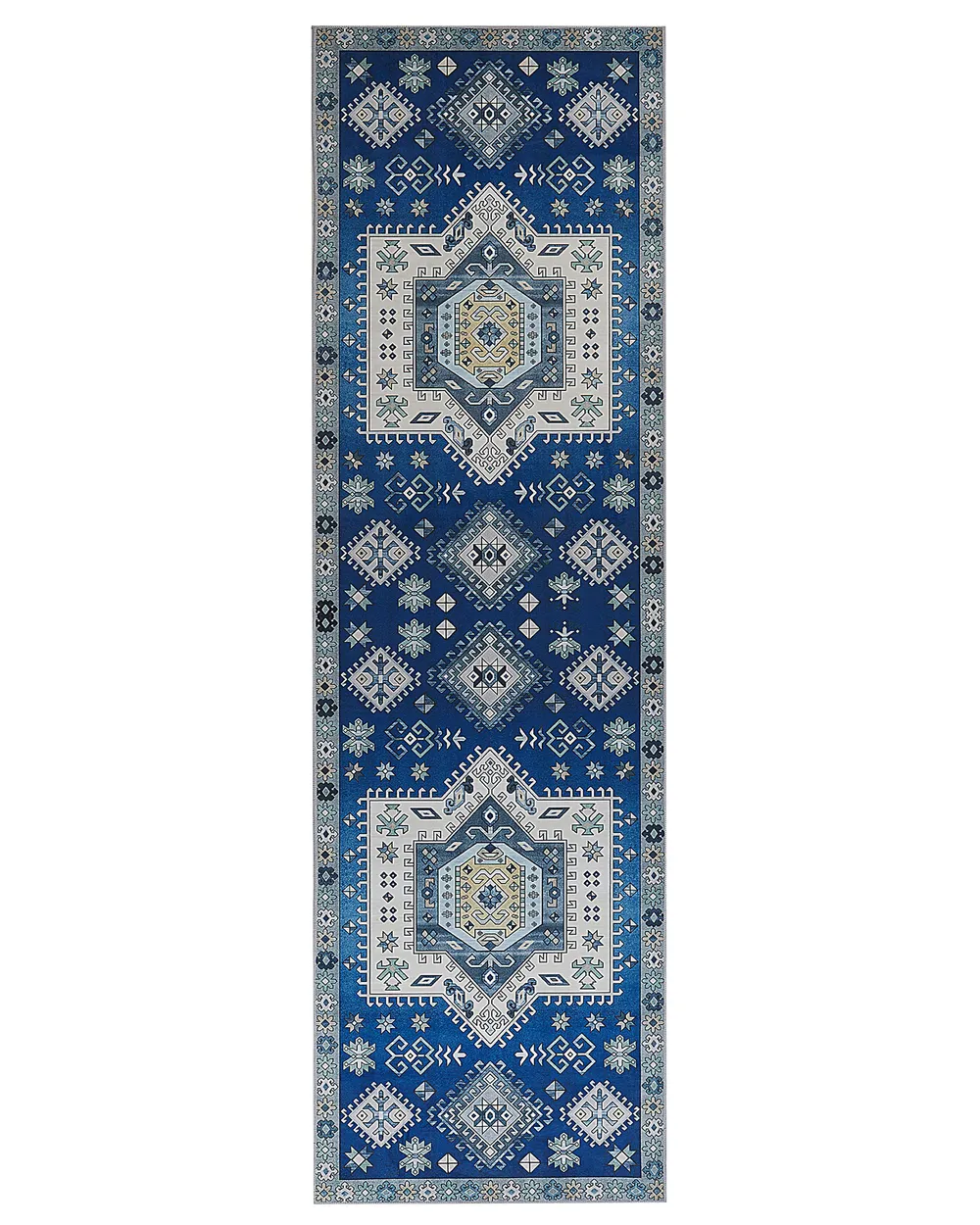 Rug PARVAKADLI Blue 60 x 200 cm | Beliani.co.uk