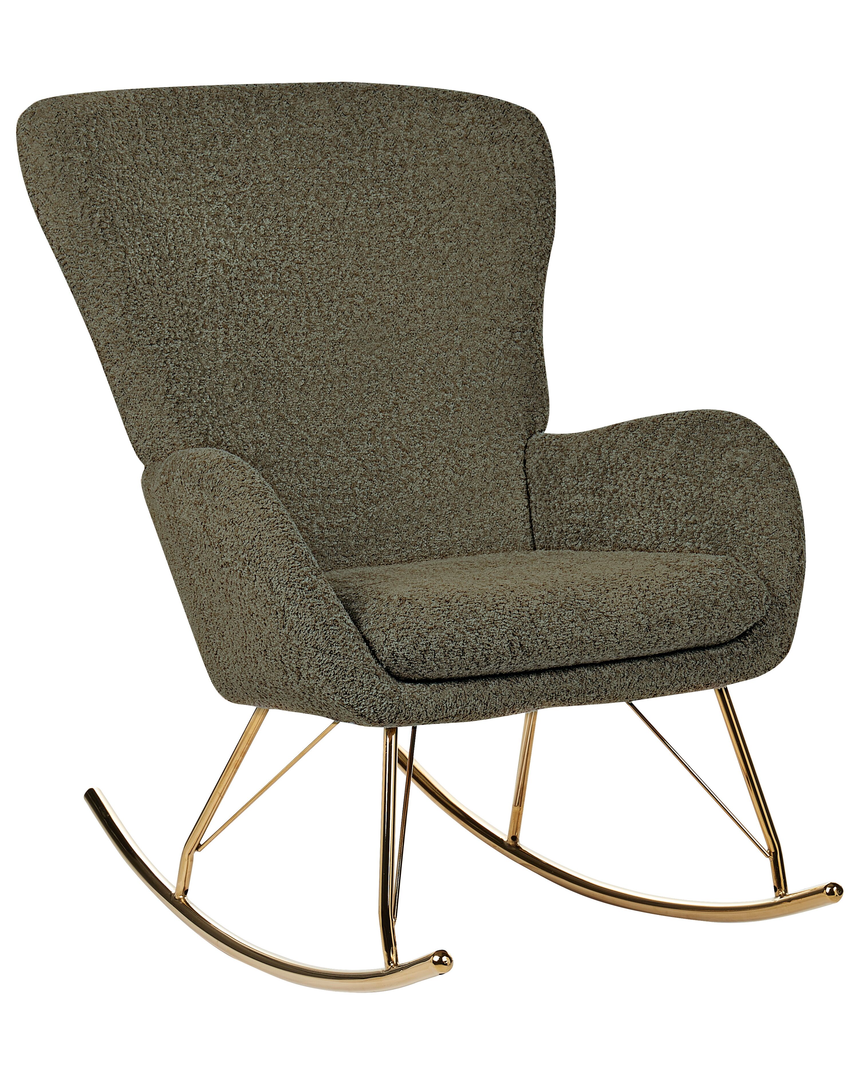 Rocking Chair ANASET Boucle Dark Green | Beliani.co.uk