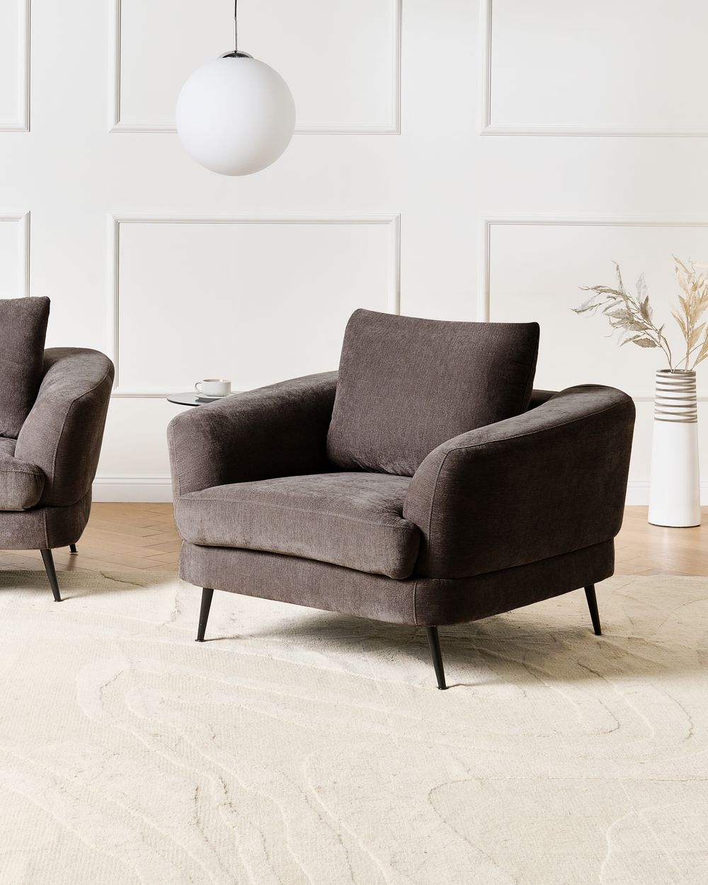 Armchair ASKER Fabric Sand Beige | Beliani.co.uk