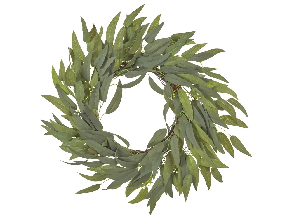 Corona decorativa LENRUN 50 cm Verde | Beliani.es