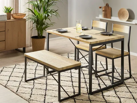 Dining table set 4 seater with bench store