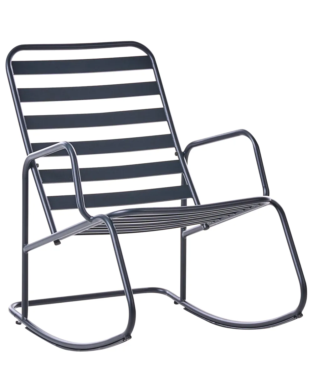Garden Rocking Chair TURI Metal Black | Beliani.co.uk