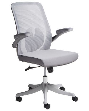 Office Chair OVERLORD Fabric Grey | Beliani.co.uk