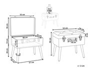Hocker mit Stauraum MALLARD Kunstleder Goldbraun | Beliani.at