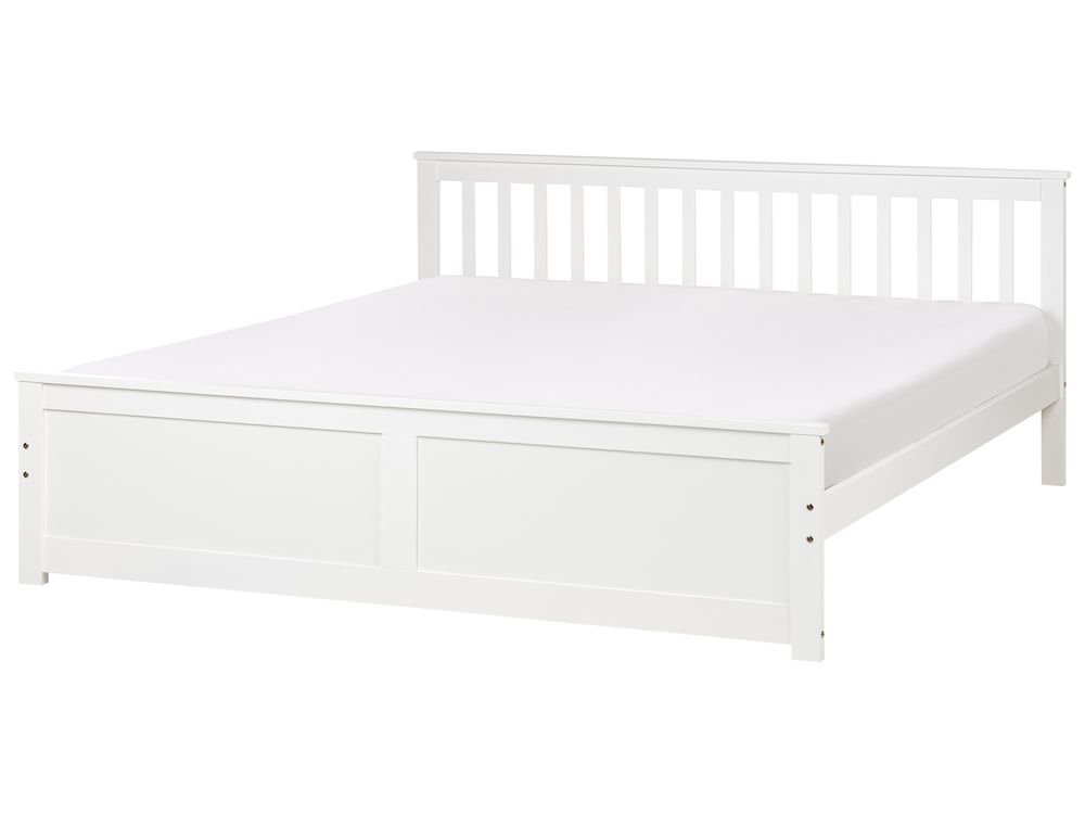 Ikea white wooden bed store