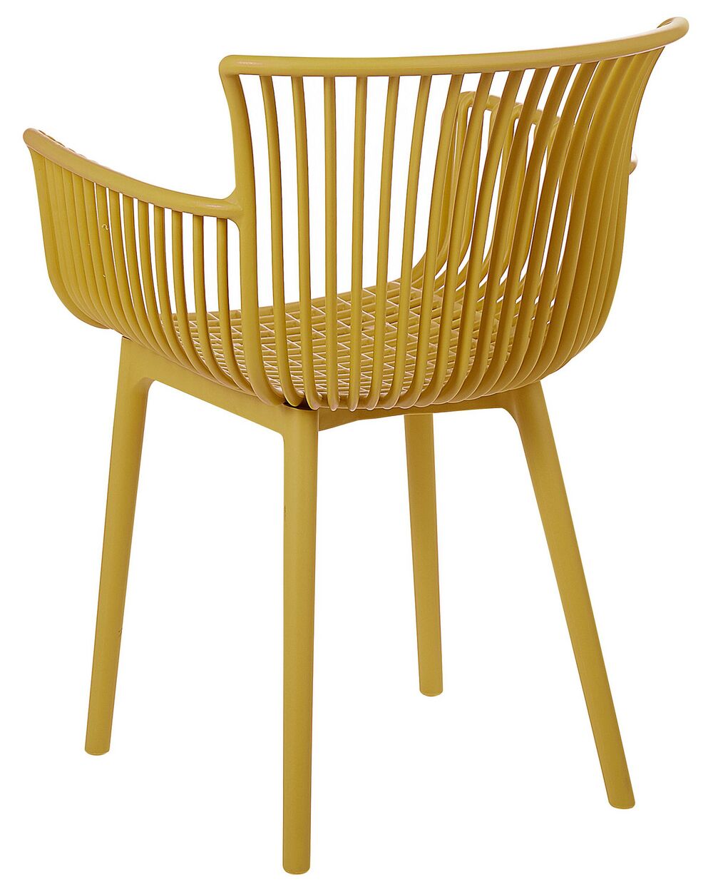 Set of 4 Garden Chairs PESARO Yellow Beliani