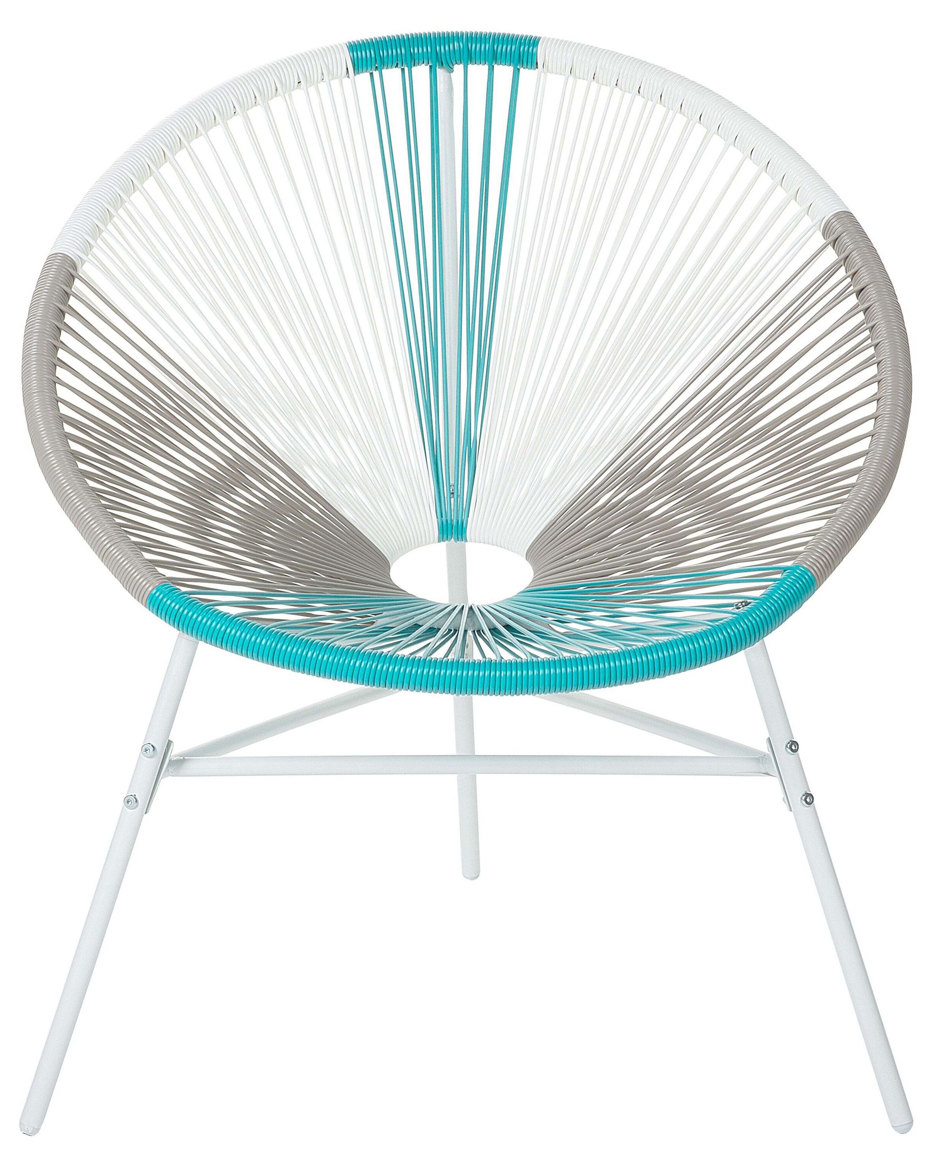 Gartenstuhl 2er Set ACAPULCO Polyrattan Weiss | Beliani.ch