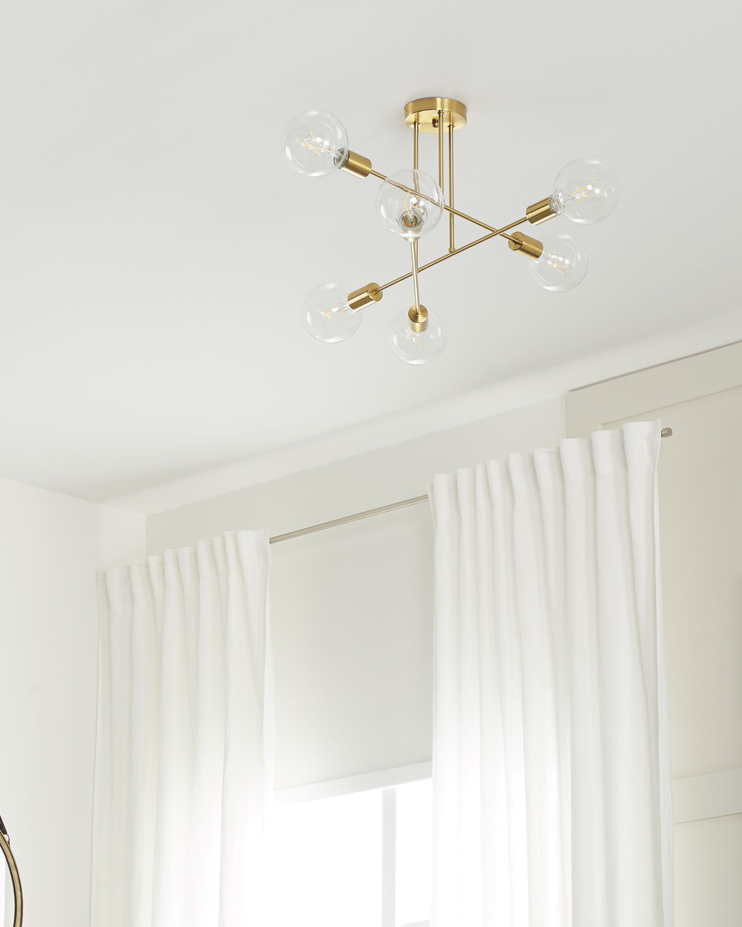 Taklampe KIDANE Metall Messing | Beliani.no