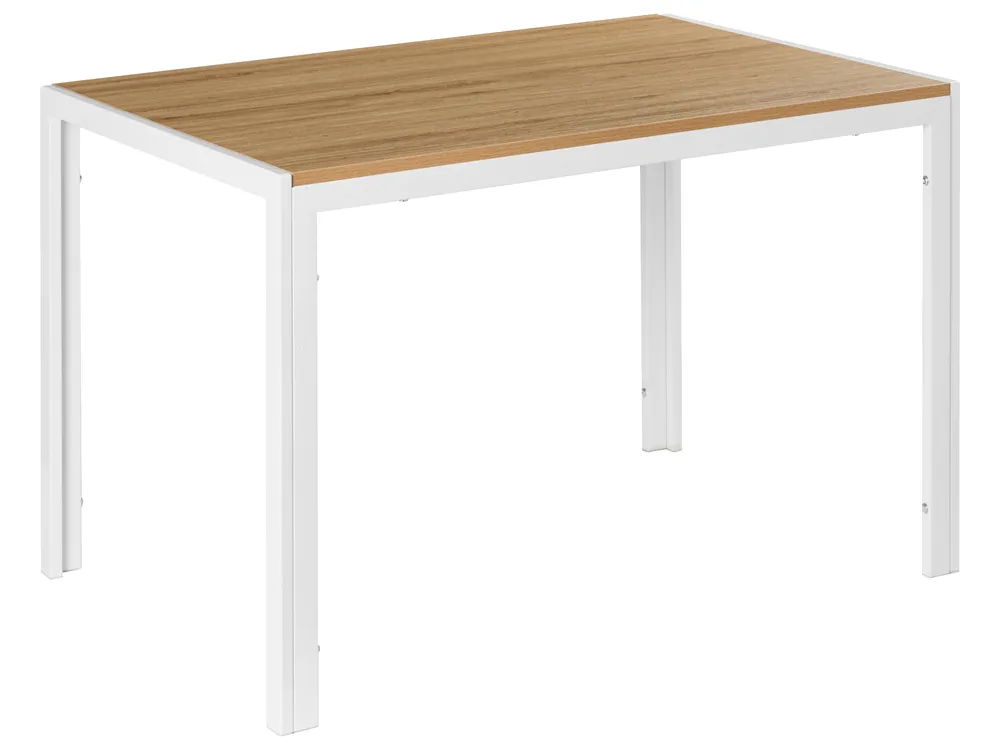 Table de salle à manger extensible TOMS Marron clair 100/130 cm 80 cm ...