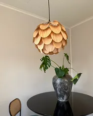 Pendant Lamp BAMPUR Bamboo Wood Natural | Beliani.co.uk