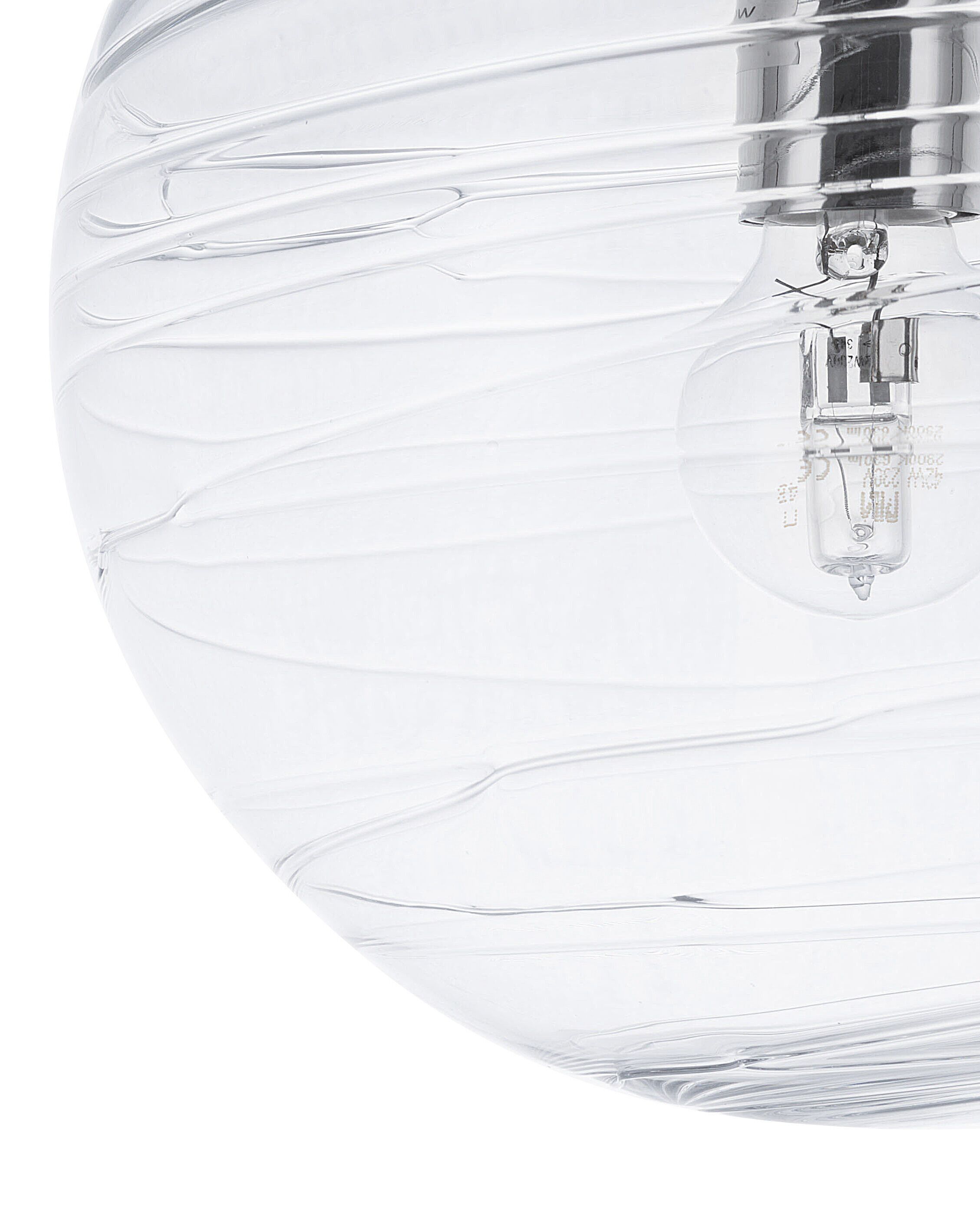 Pendant Lamp MIRNA Glass Transparent | Beliani.co.uk