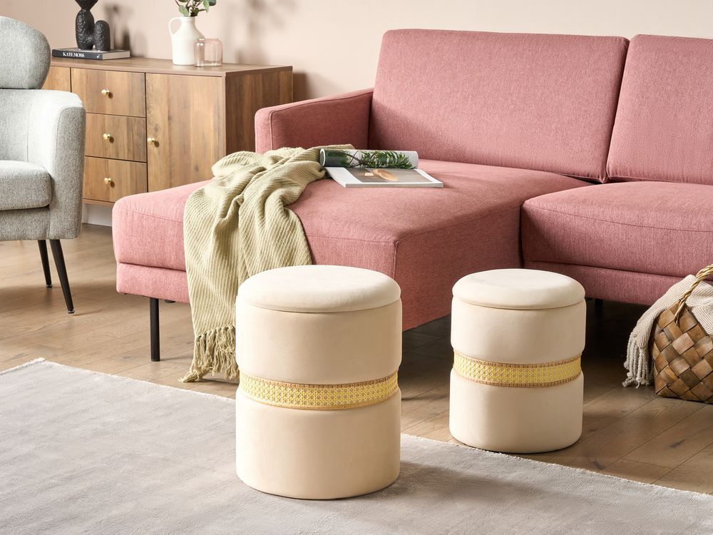 Kids Basket Elephant DOGON Wicker Natural | Beliani.co.uk
