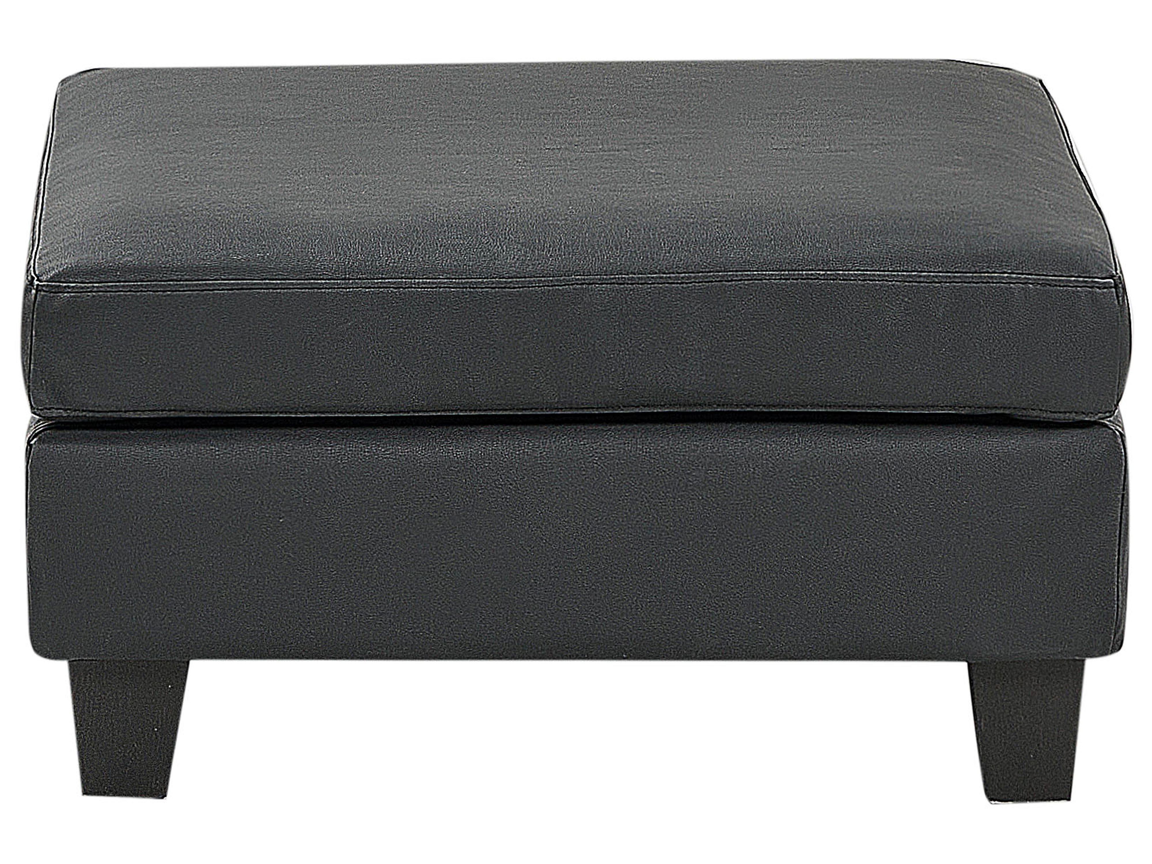 Suuri rahi UNSTAD keinonahka Musta | Beliani.fi