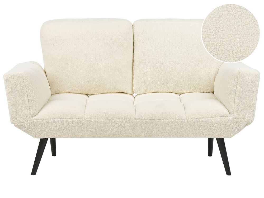 White leather sofa bed couch store