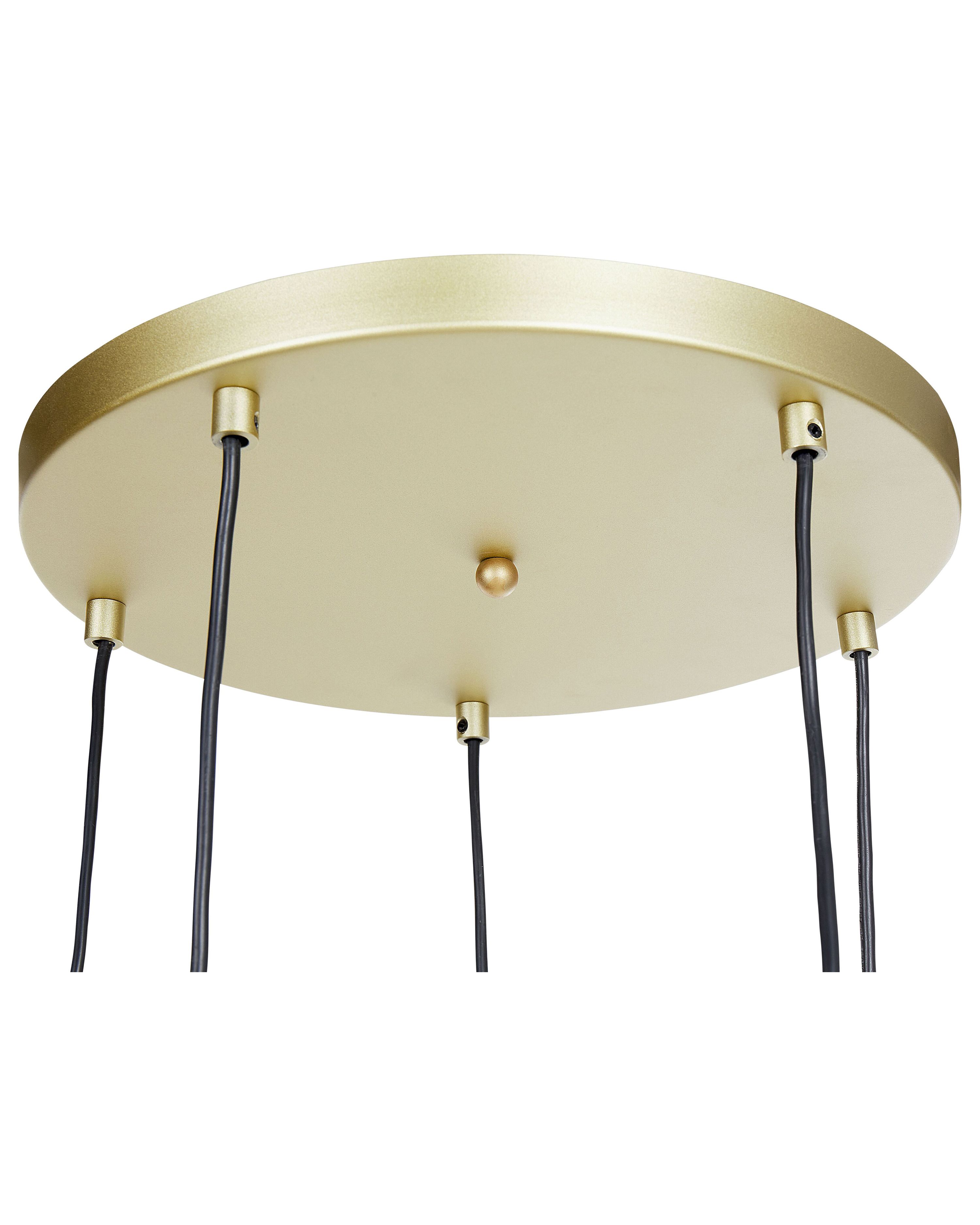 Pendant Lamp NOEL Glass Gold | Beliani.co.uk